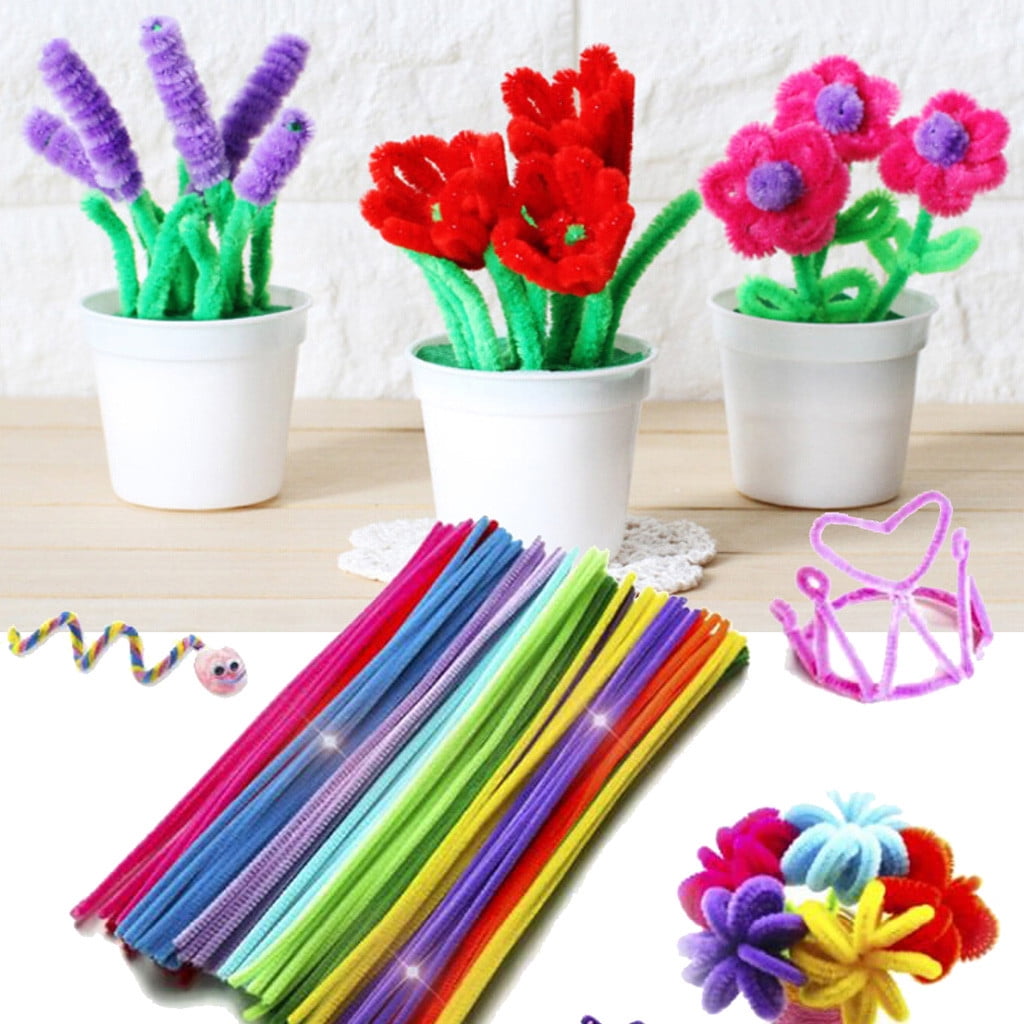 Reduced! JJHGVB 100PCS 30CM DIY Pipe Cleaners for Children for ...