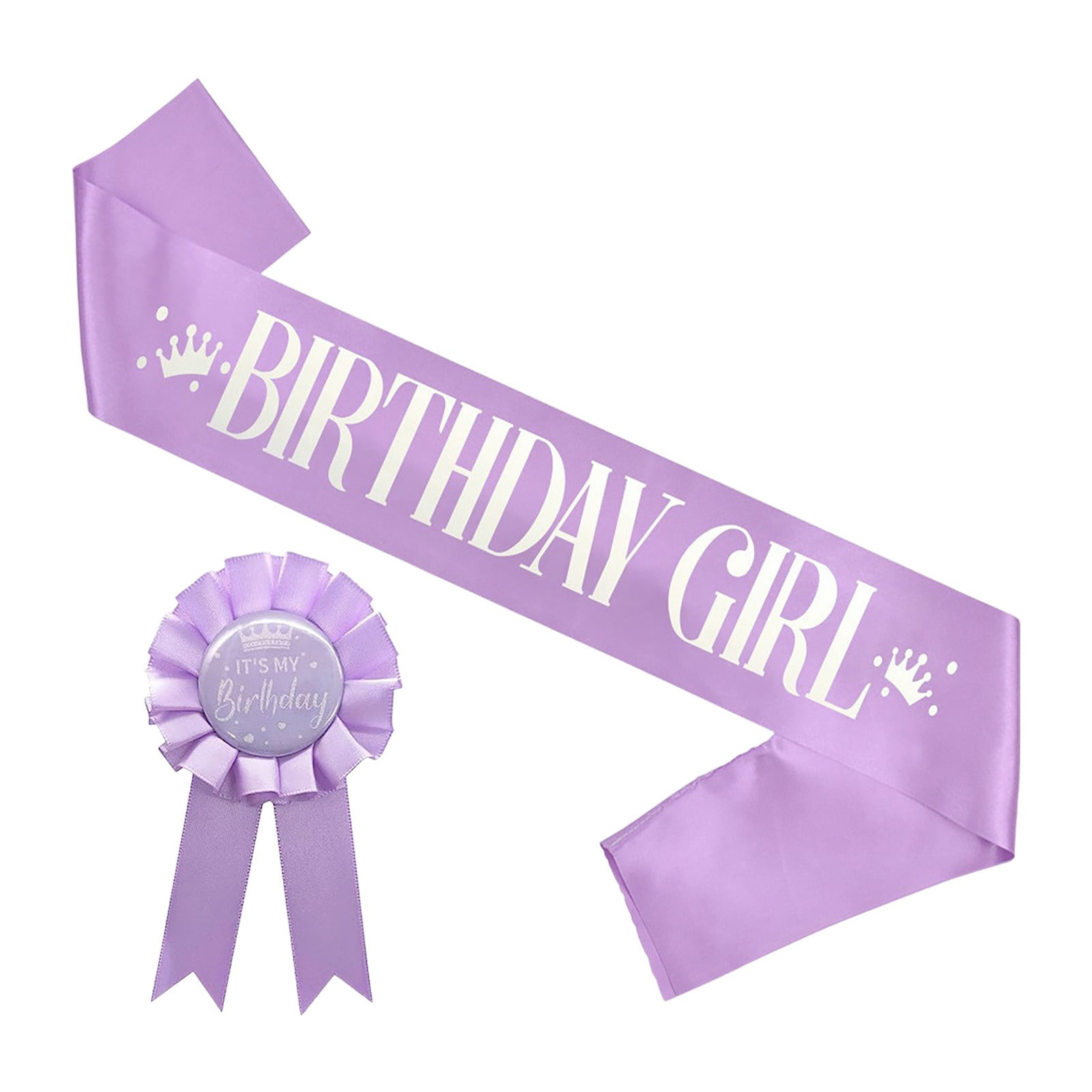 Reduced!JJHGVB Birthday Girl Sash & Badge Set, Sparkly Birthday Party ...