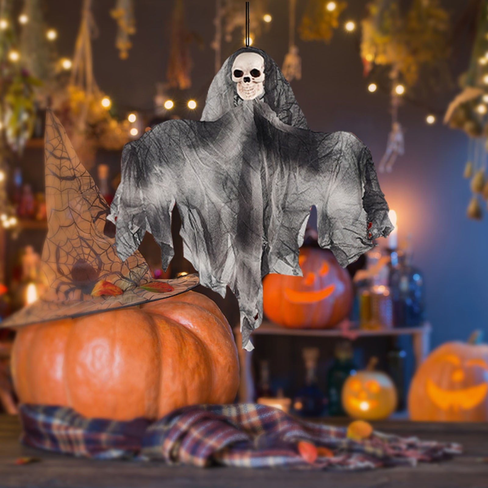 Reduced! NIHOND Halloween Decorations Props Hanging Grim with Creepy ...