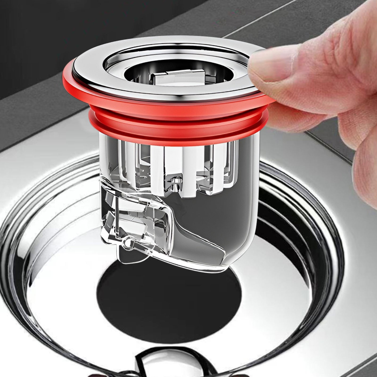 Reduced! NIHOND Self Closing Odor Proof Floor Drain Core Drain Backflow ...