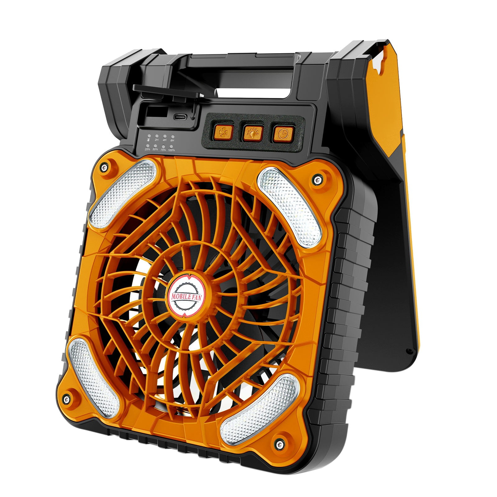Reduced! NIHOND Solar Powered Camping Fan with Lights Battery Powered ...