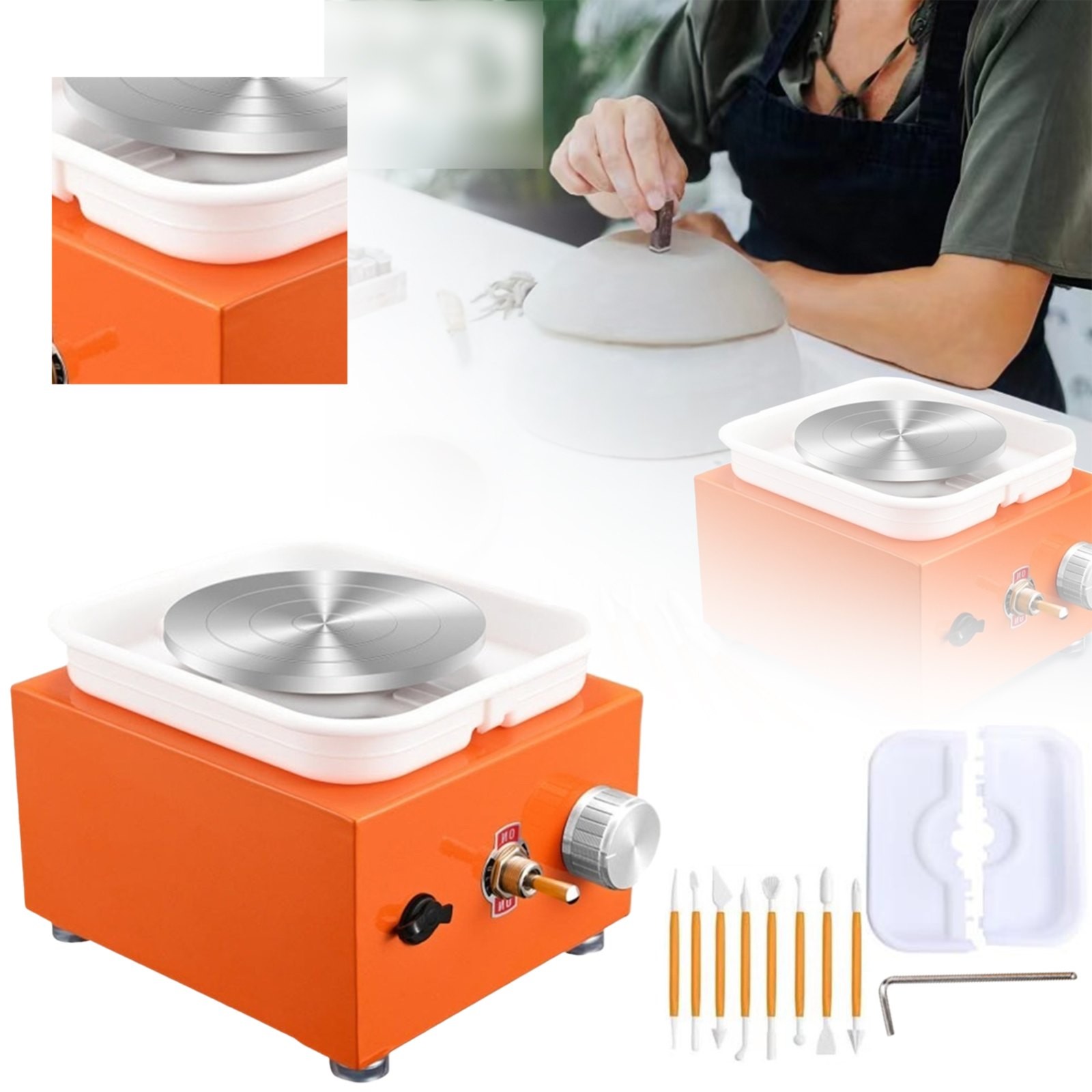 Reduced Pottery Machine Yttmshdga Arts Toys Electric Pottery Wheel ...