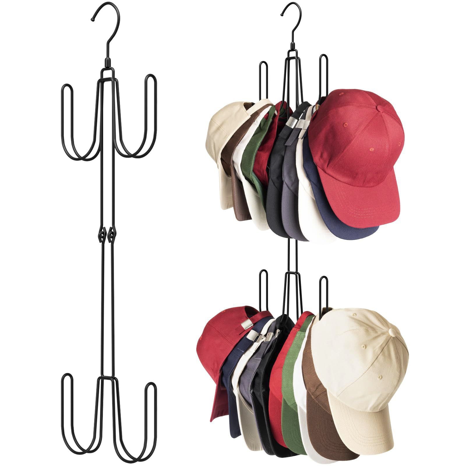 Reduced Price, Closet Hat Organizer Rack, Baseball Cap Hangers, Wall ...