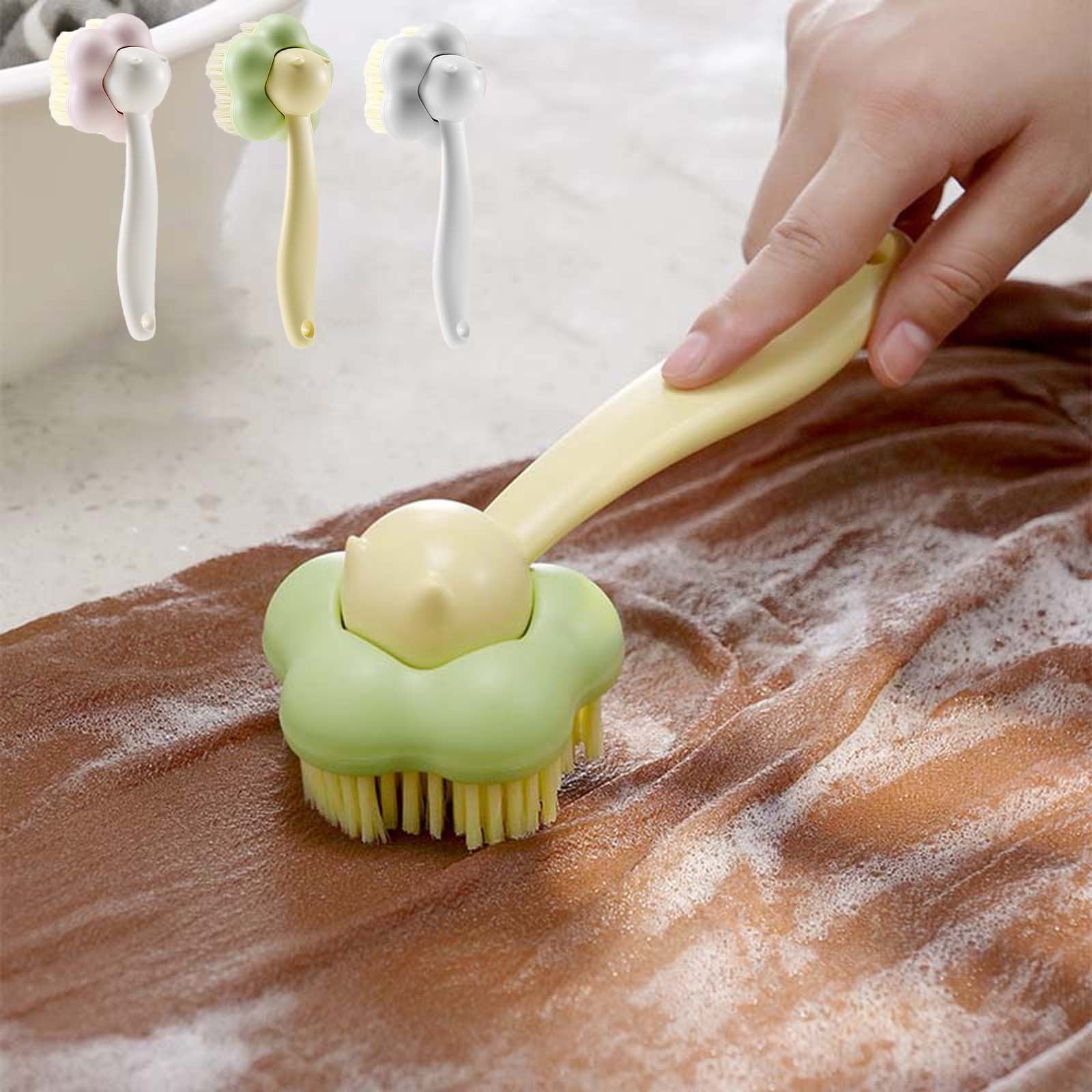 Reduced Price, Ergonomic Handle Laundry Brush with Soft Bristles. It ...