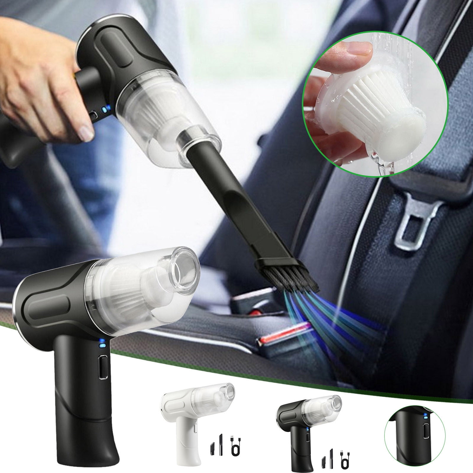 Reduced Price, Handheld Vacuum Car Vacuum Cleaner, 3000PA Suction ...