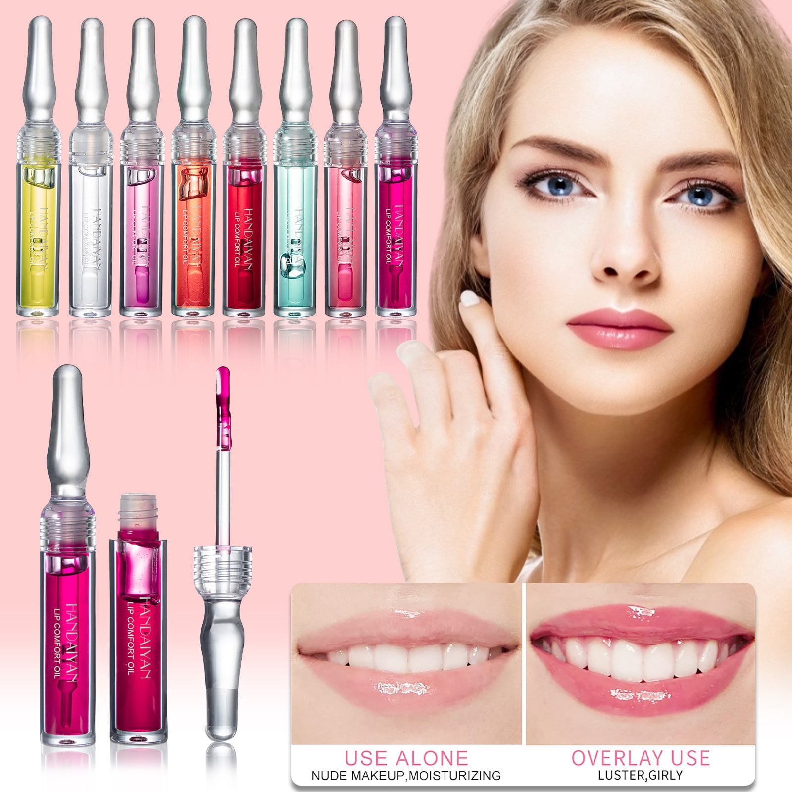 Reduced Price, Hydrating Clear Mini Ampoule Lip Oil Lip Gloss, 2ml ...