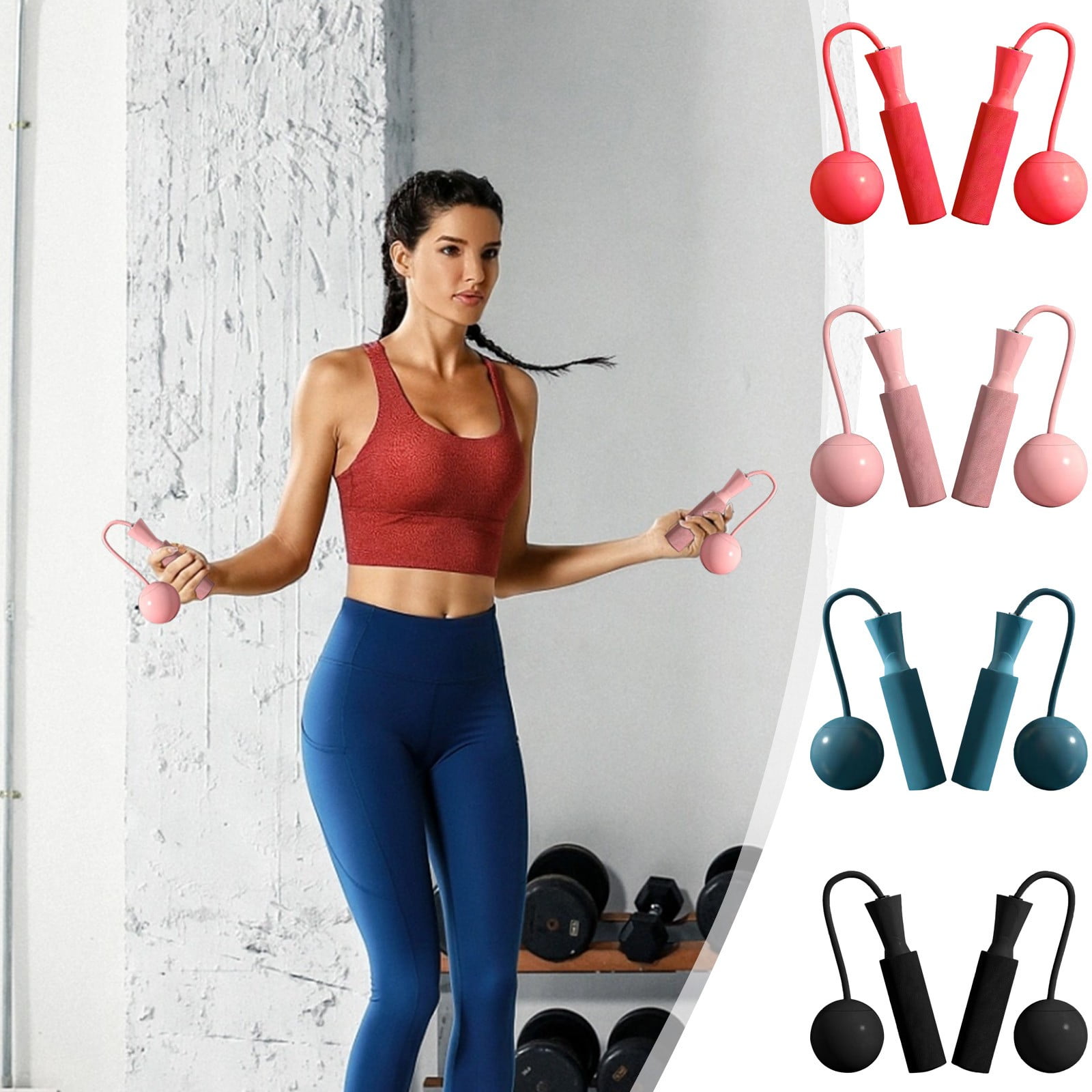 Reduced Price, Jump Rope Skipping Rope, Skipping Rope for Fitness, Portable Foldable Jump Rope ...