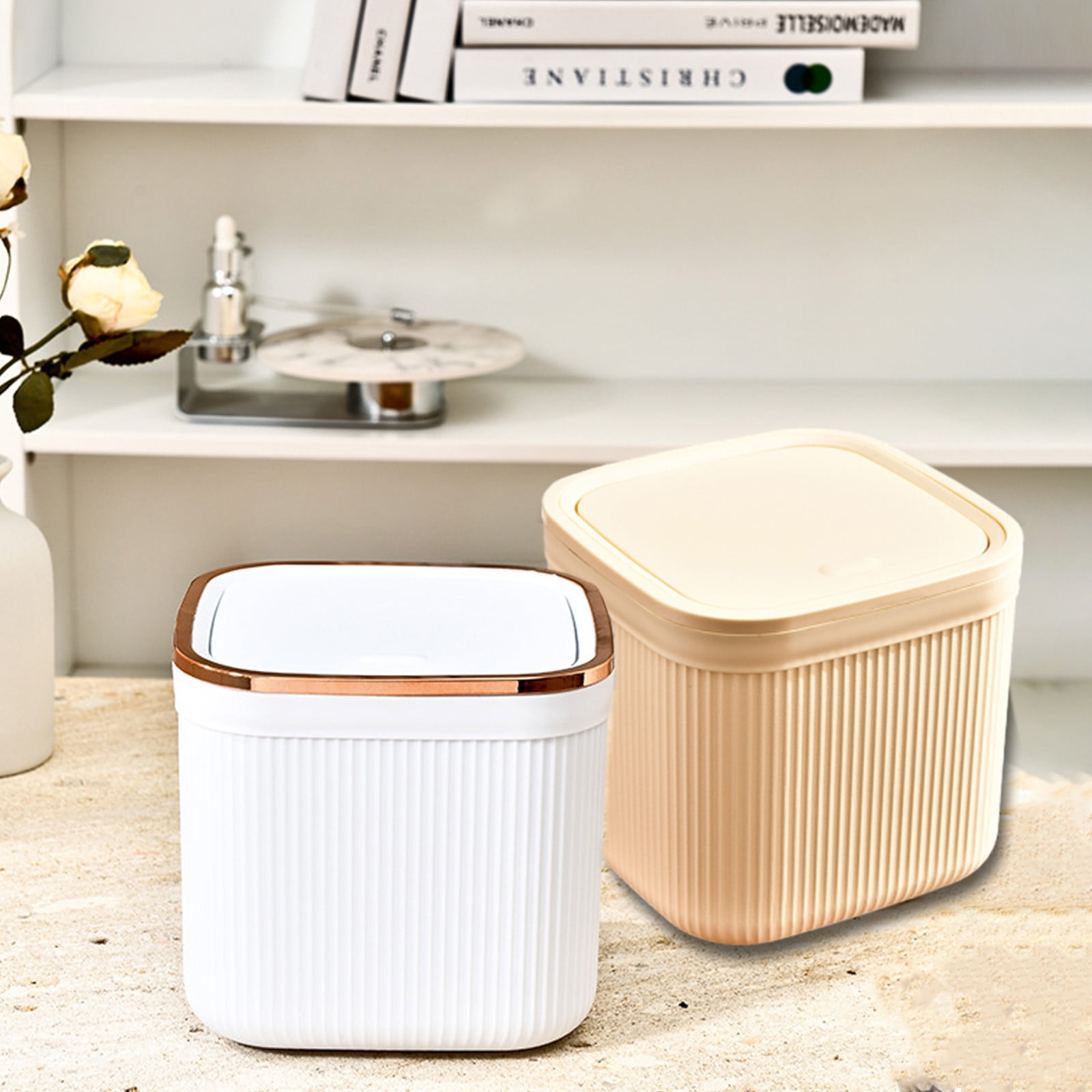 Reduced Price, Mini Desktop Trash Can, Household Kitchen Desk Tube ...