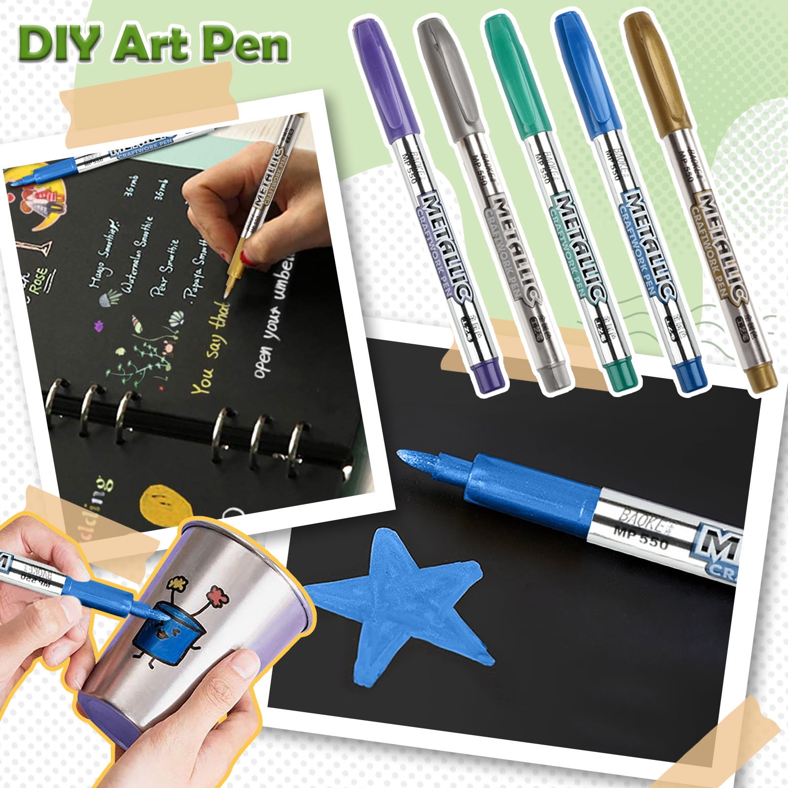 Reduced Price! Pens Eguiwyn Metal Marker Pen Metal Permanent Marker Pen ...