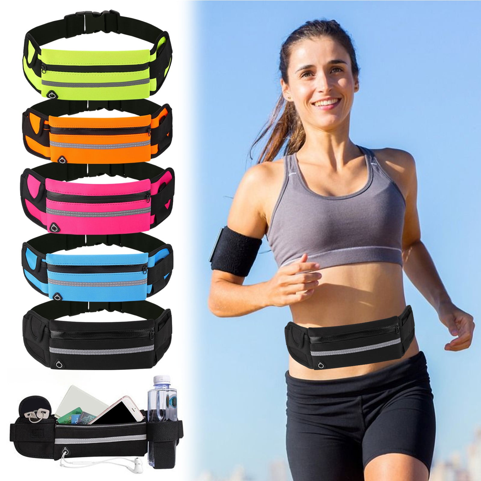 Yulucky Running Belts Reduced Price Running Waist Pack with Water ...