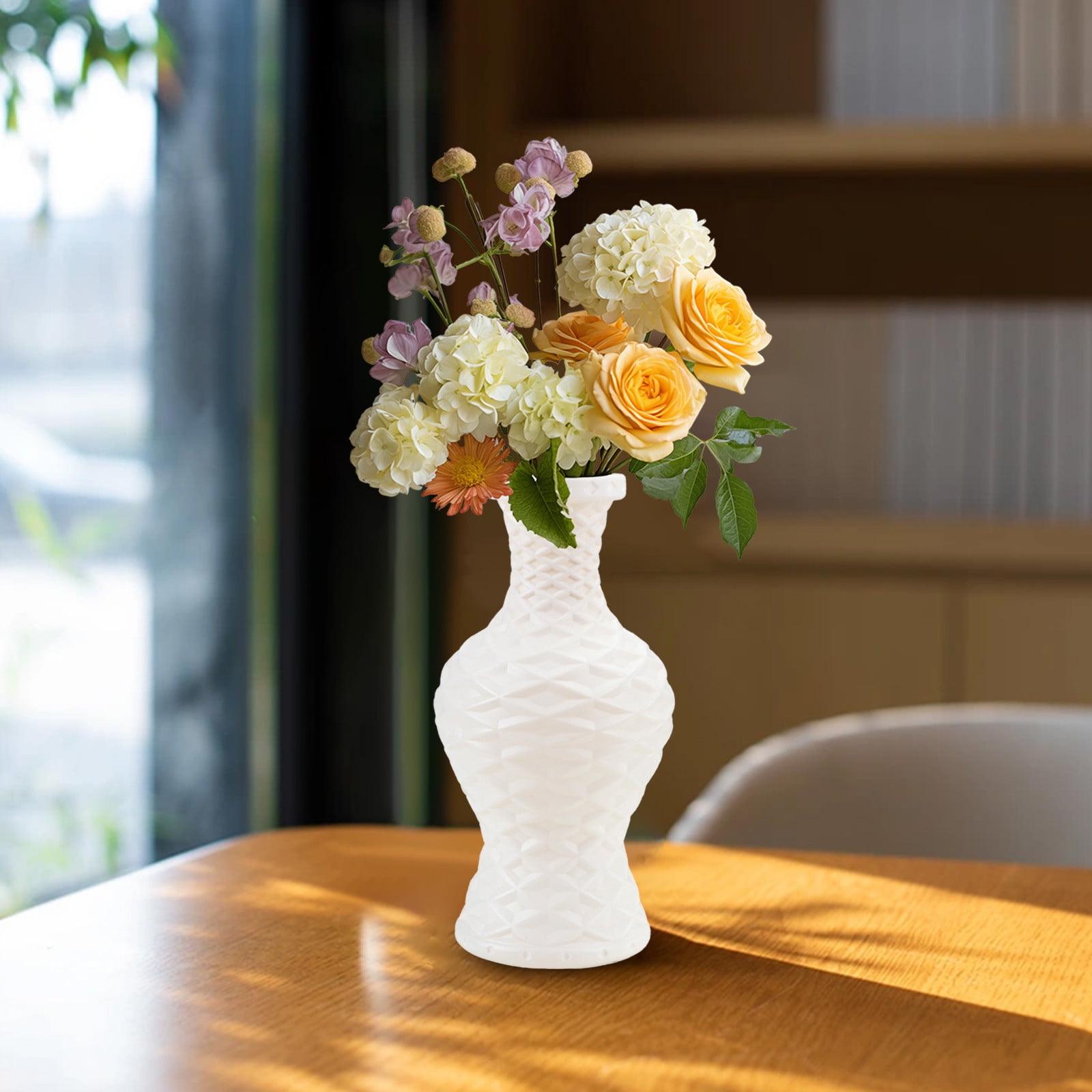 Reduced Price, Vsgery Modern Plastic Glazed Vase, Living Room Flower ...