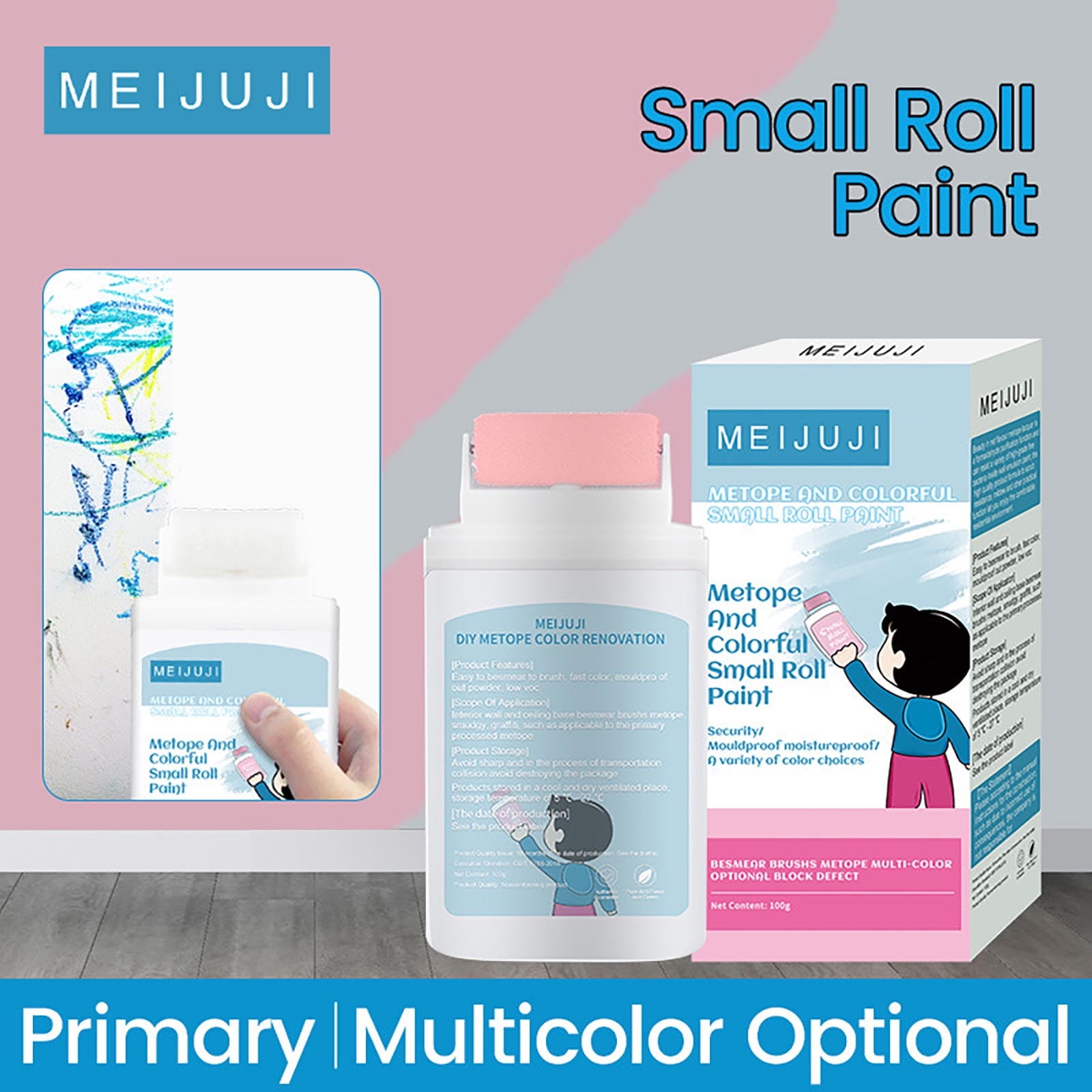 Reduced Price, Wall Repair Paste Roller, Small Roller Brush, Diy Wall Adhesive Remover, for ...