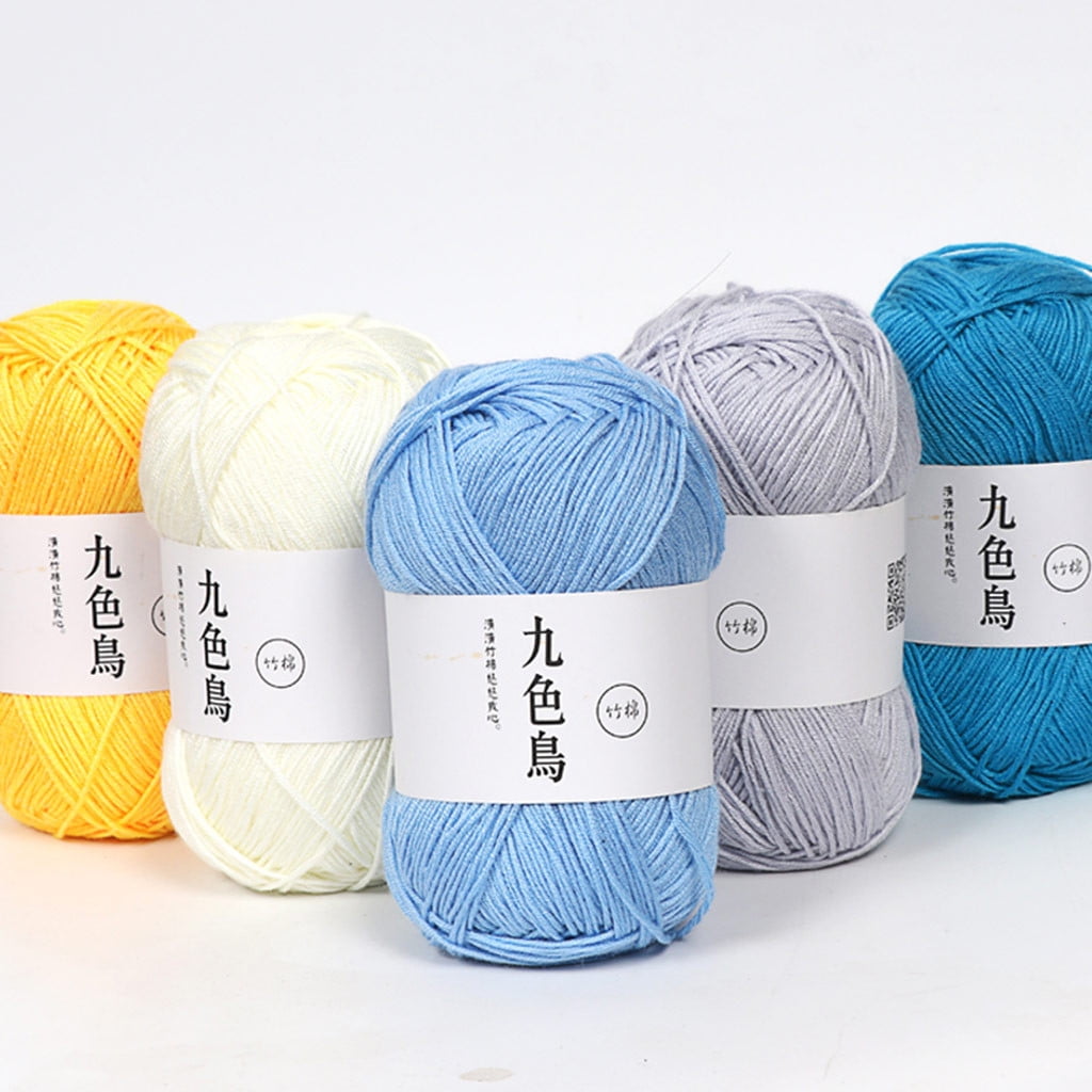 Reduced! SSNTSY Bamboo Charcoal Cotton Baby Line Fine Wool Crochet Diy ...