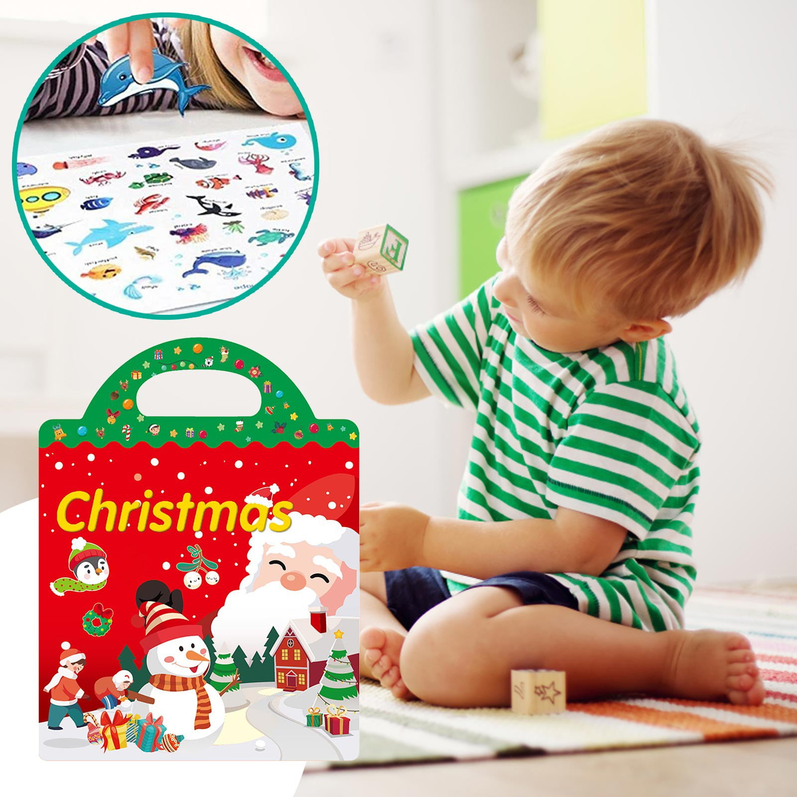Reduced! SSNTSY DIY Fun Children's Scene Sticker Book: Early Learning ...