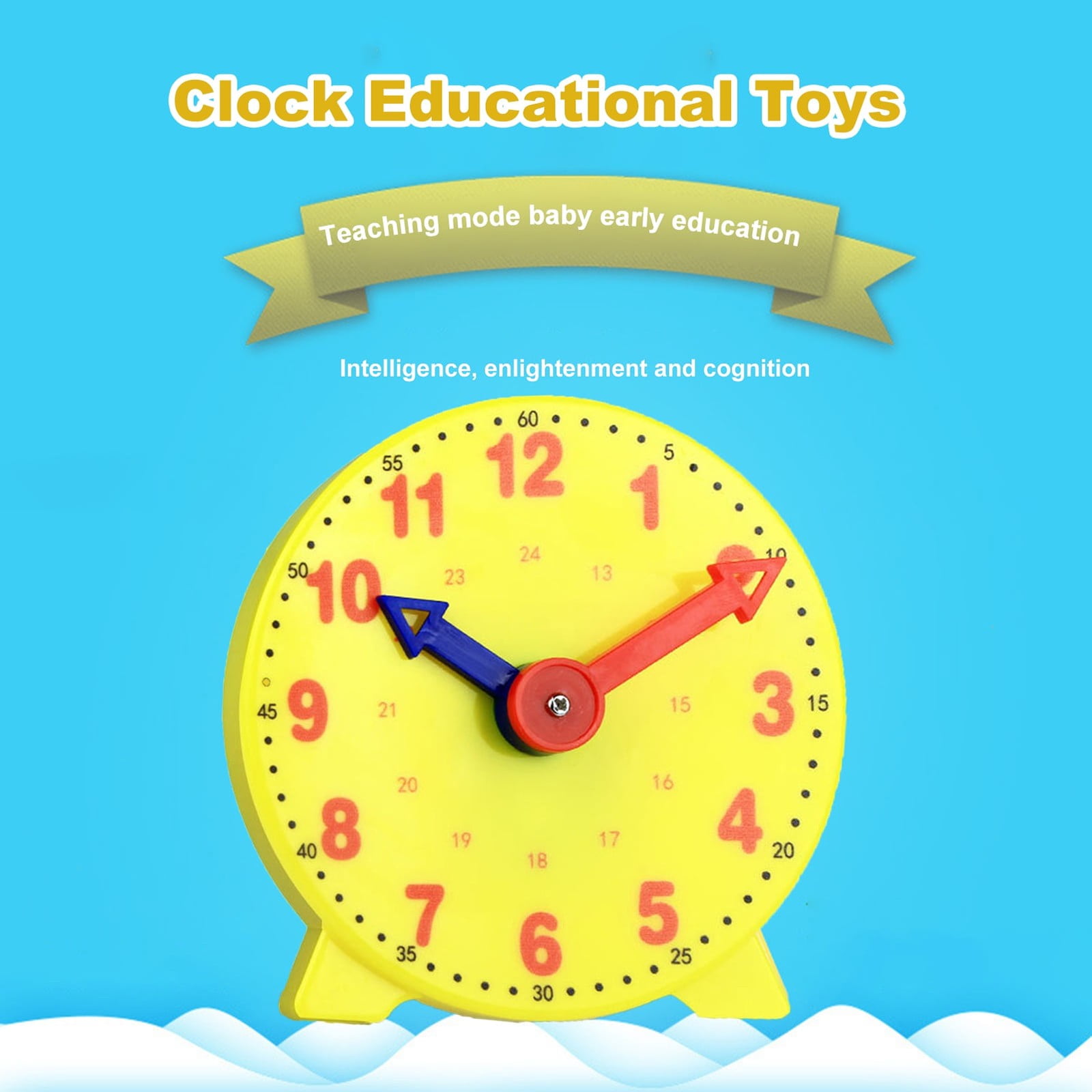 Reduced! SSNTSY Happy Date Clock—Teaching Kids to Tell Time Color Coded ...