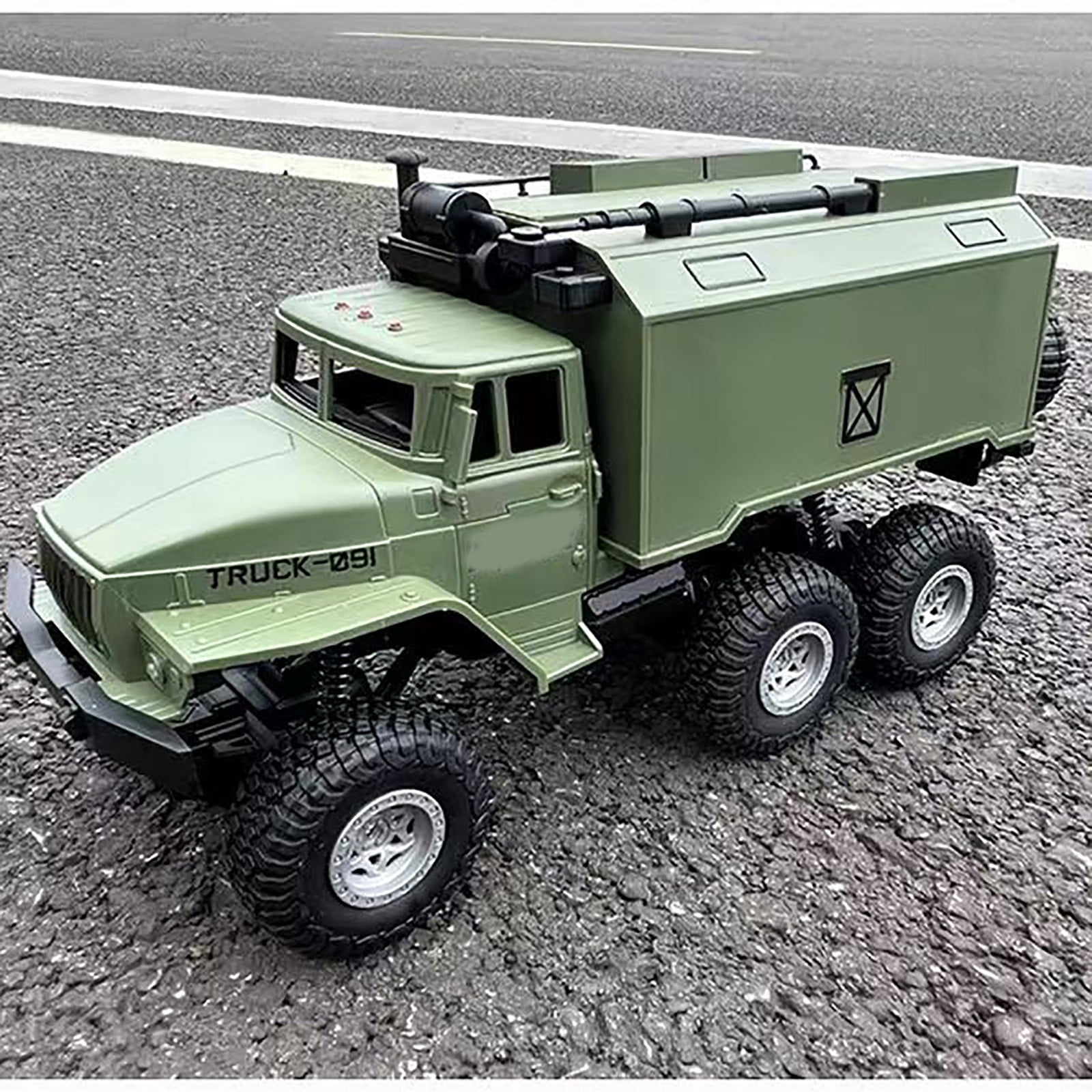 Reduced! SSNTSY RCMilitary Truck 6x6 Road RemoteControl Car 1/16 Scale ...