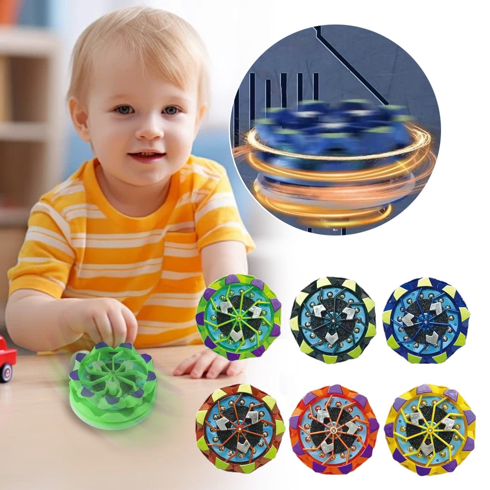 Reduced! SSNTSY Top Toy – Glow Spark Toy Fun Rotating Design for Kids ...