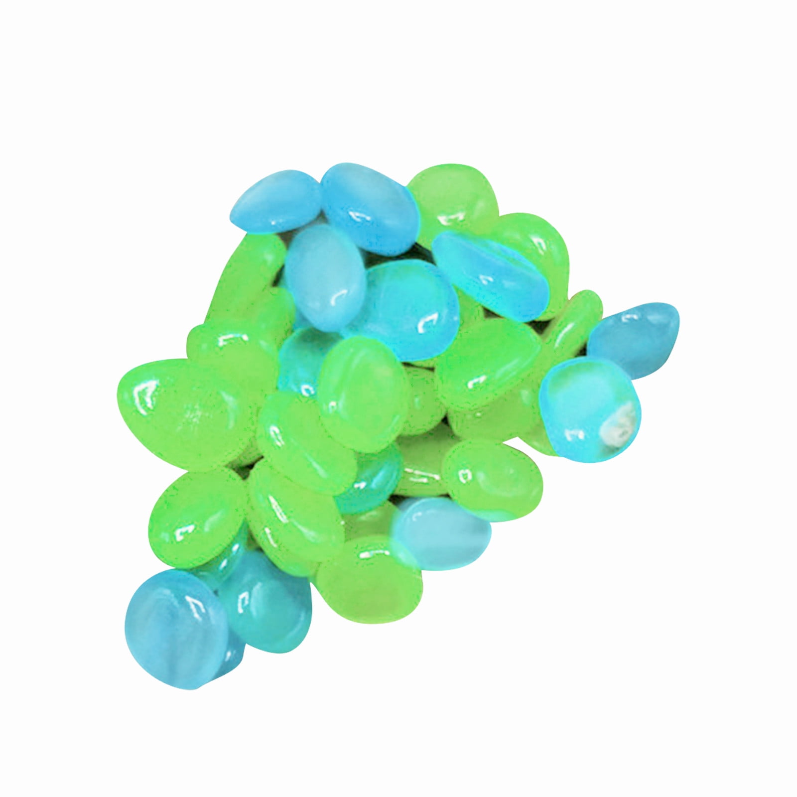 Reduced!VOYOAO 100pcs Glow in The Dark Pebbles Stones, DIY Decorative ...