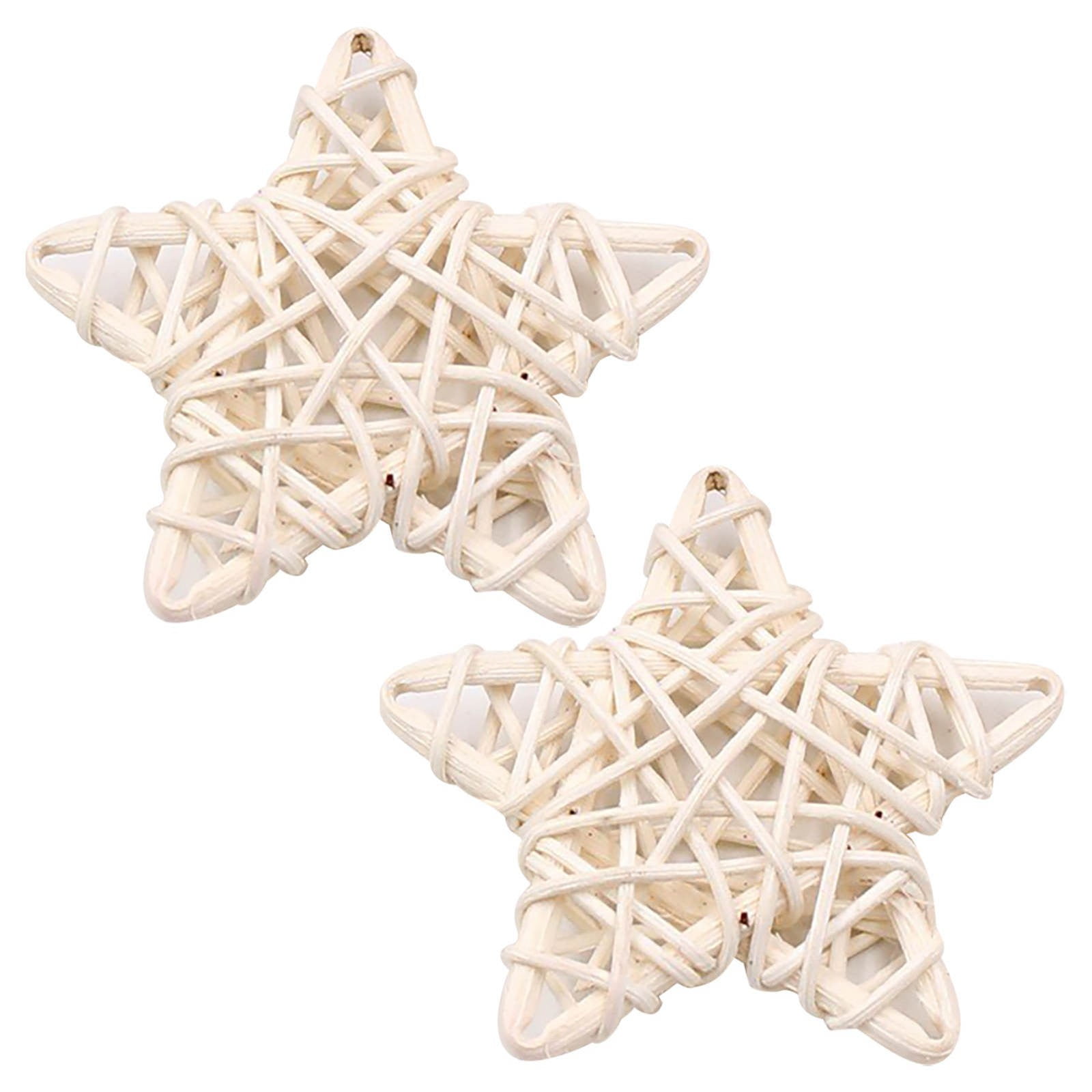 Reduced!VOYOAO 7Pcs 4th of July Natural Rattan Stars, Red White and ...