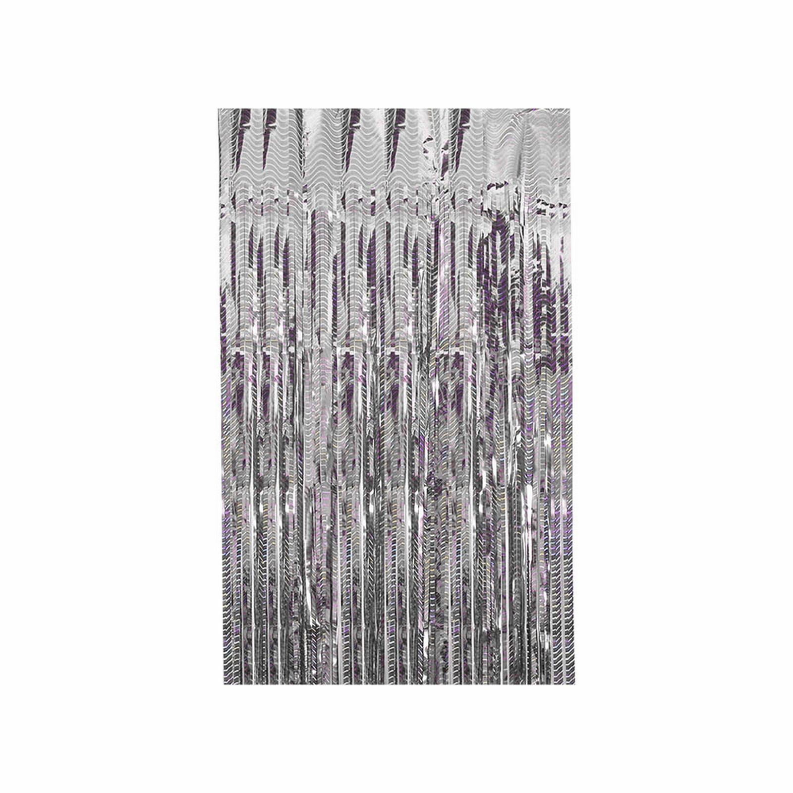 Reduced!VOYOAO Foil Fringe Curtains Party Decorations,Tinsel Curtain ...