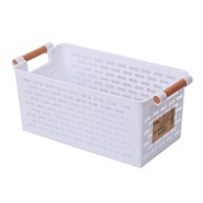 Mainstays Large Easy Access Plastic Storage Bin, White - Walmart.com