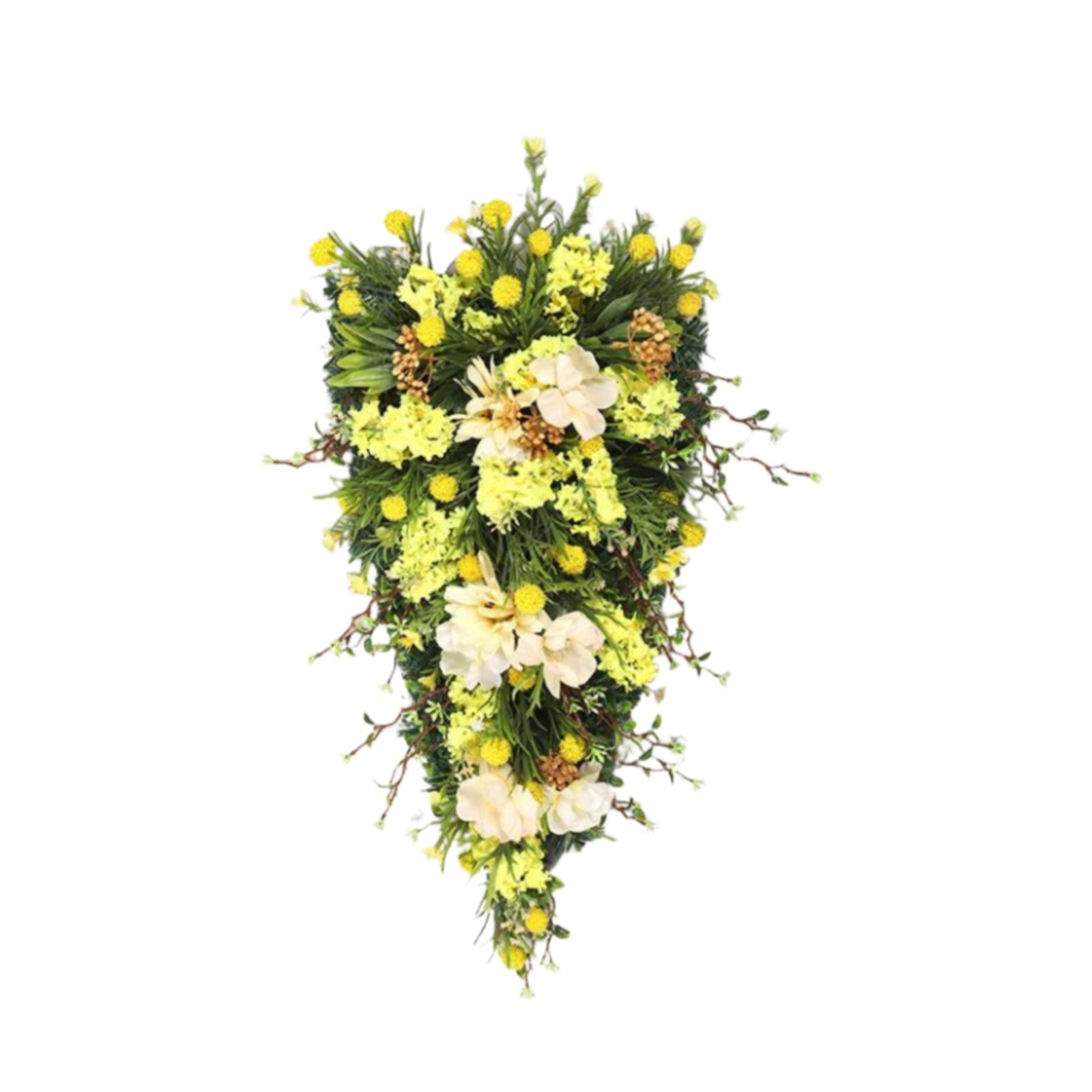 Reduced!VOYOAO Spring Teardrop Swag Floral Wreath for Front Door ...