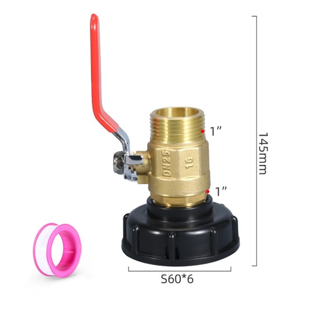 Reducer Double Male Brass Brass Valve Can Connect 1/2" 3/4" 1" Male 1 ...