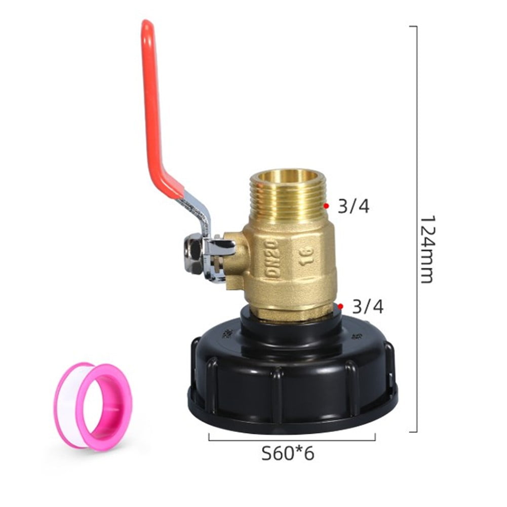 Reducer Double Male Brass Brass Valve can connect 1/2" 3/4" 1" Male ...