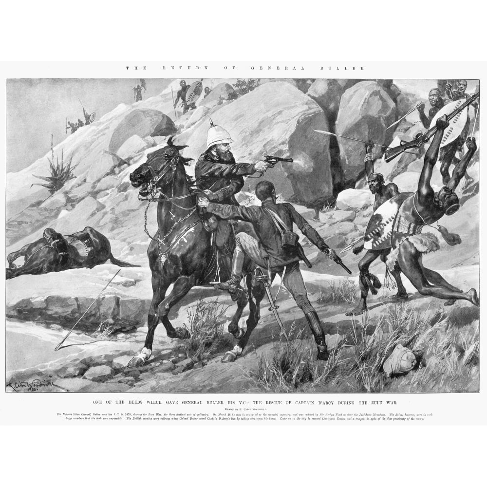 Redvers Buller. Nenglish General. Buller Rescuing Captain Cecil D'Arcy ...