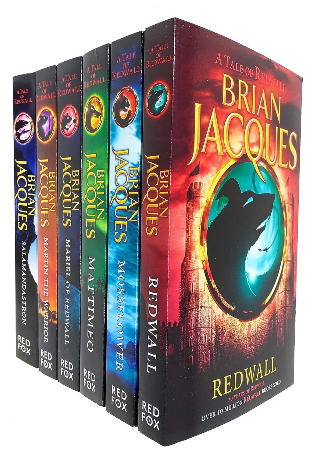 Redwall Series by Brian Jacques: 6 Books Collection Set - Ages 8-12 - Paperback - Walmart.com