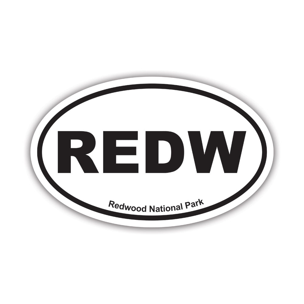 Redwood National Park REDW Oval Sticker Decal - Self Adhesive Vinyl ...
