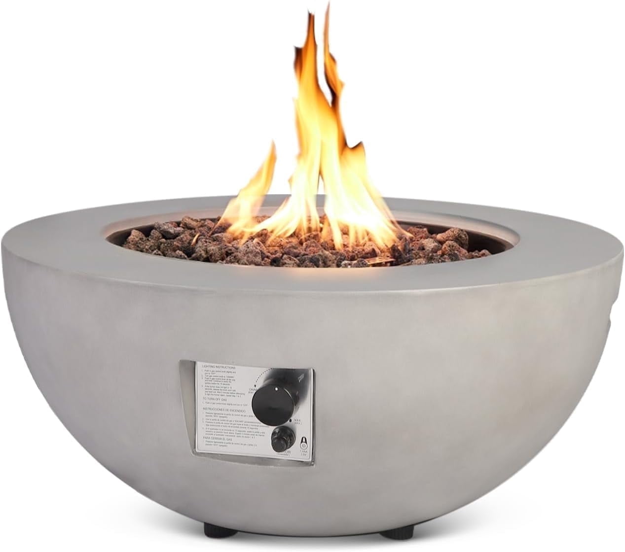 ReeQuo, Outdoor Propane Fire Pit Table, 31.5