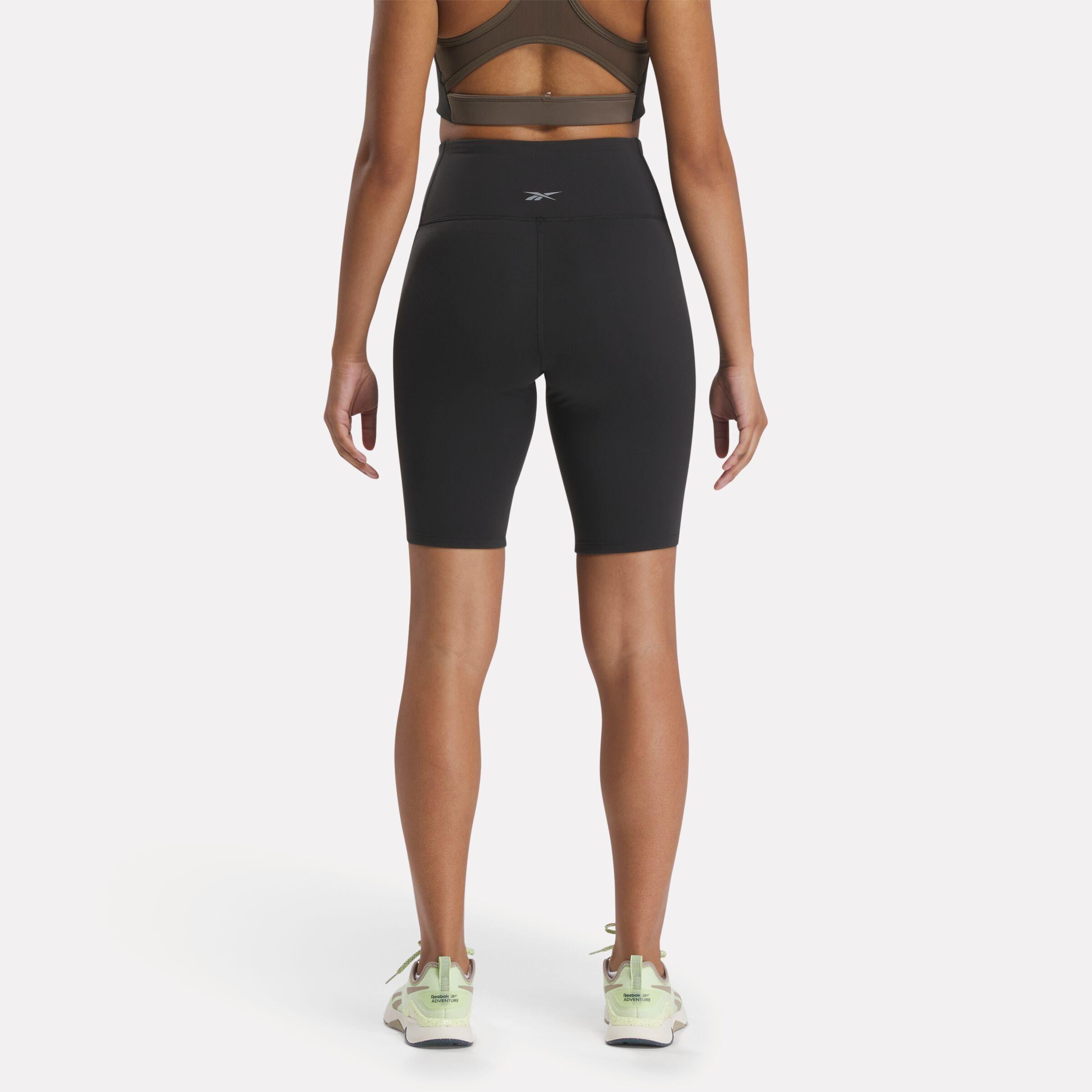 Reebok Apparel Women's High Rise Bicycle Shorts, Black, (S) - Walmart.com