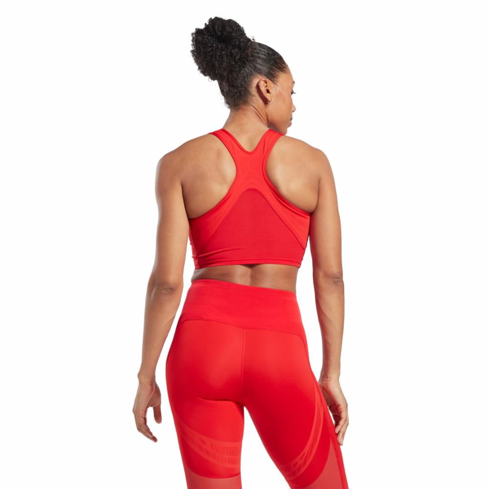 Reebok Apparel Women's Lux Perform Crop Reebok Training App Women Red ...