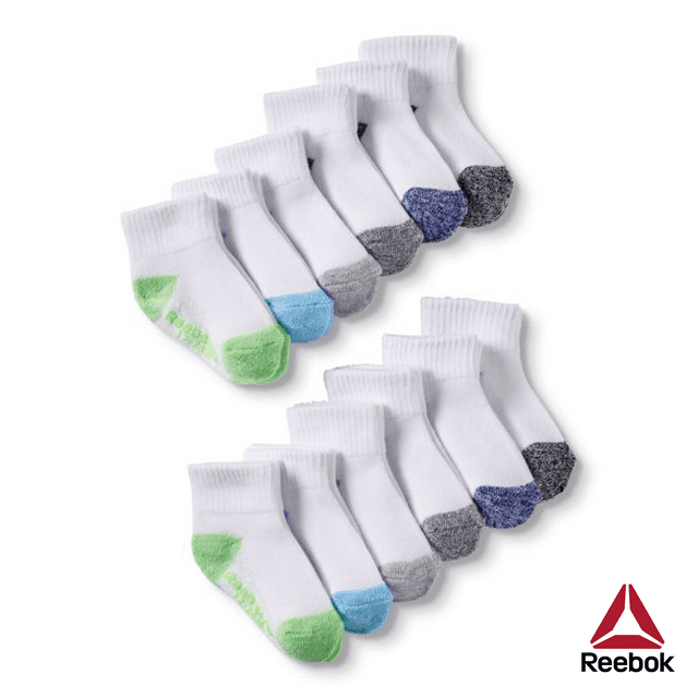 Reebok Baby and Toddler Boy Socks, 12-Pack, Sizes 12M-4T - Walmart.com