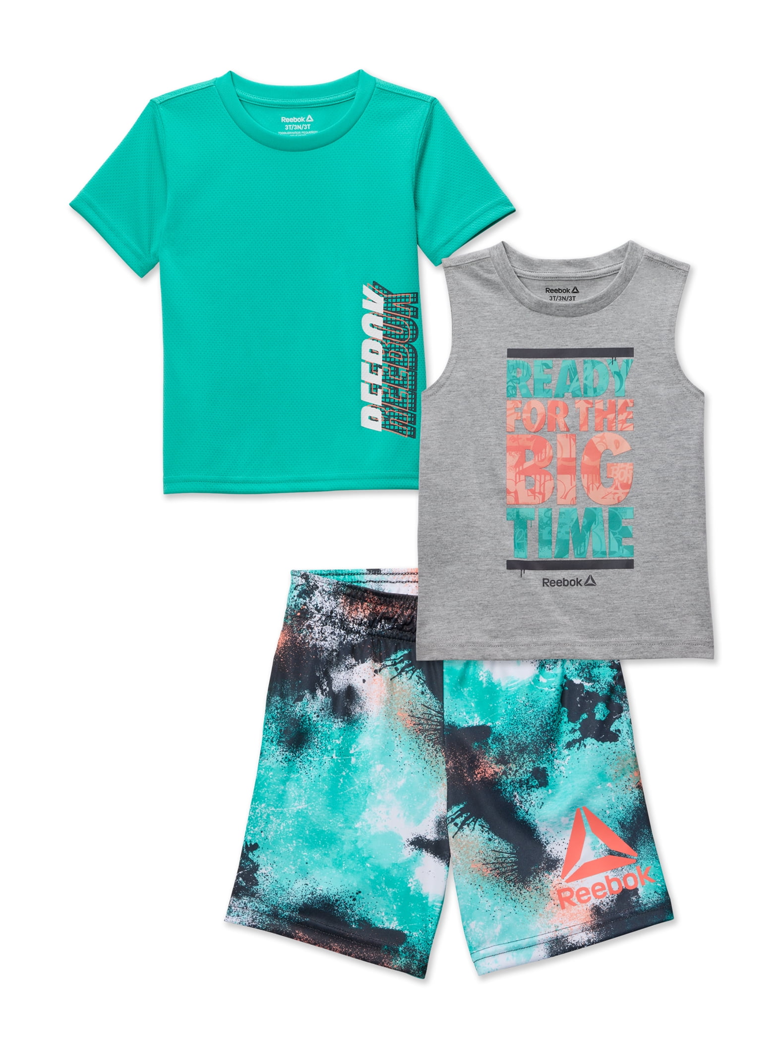 Reebok Baby and Toddler Boy T-Shirt, Muscle Tank, and Shorts Outfit Set ...