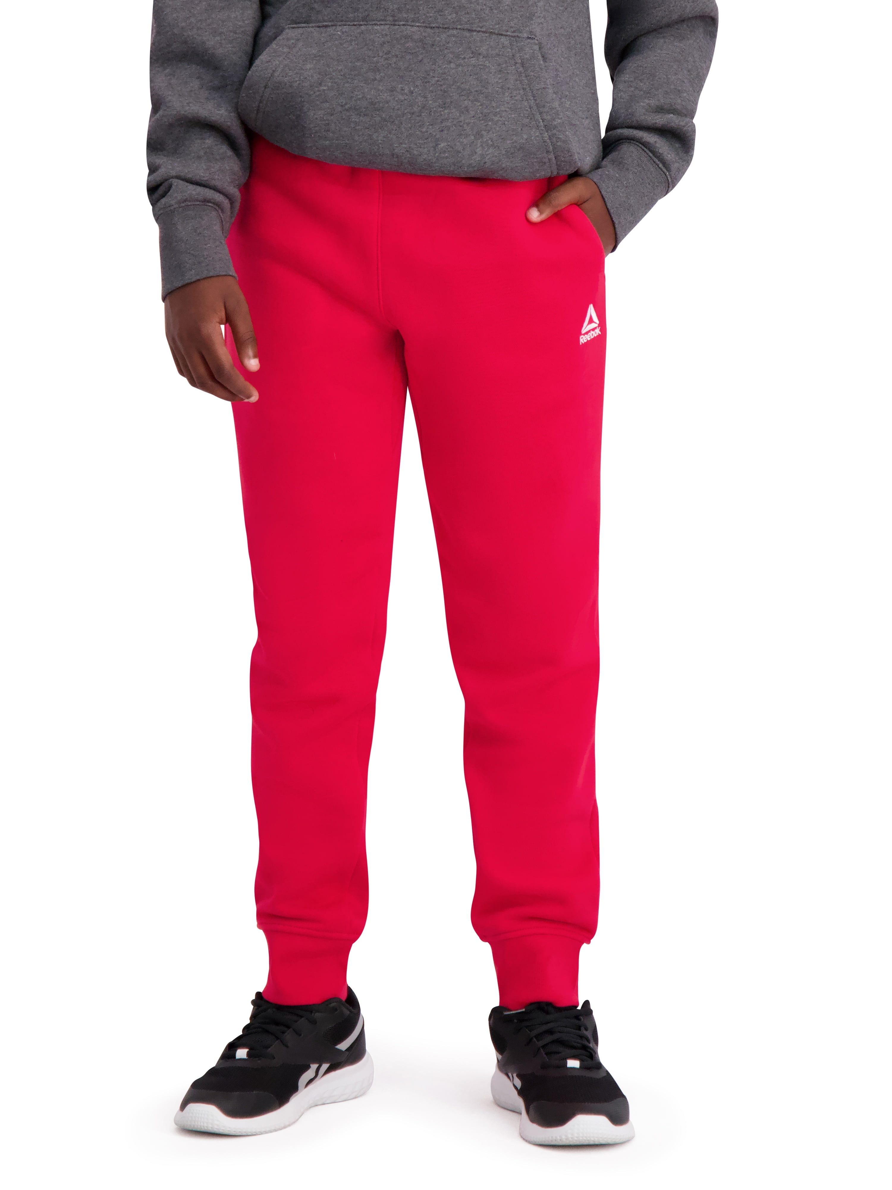 Reebok Boy's Athletic Game Day Performance Fleece Jogger Pants, Sizes 4 ...