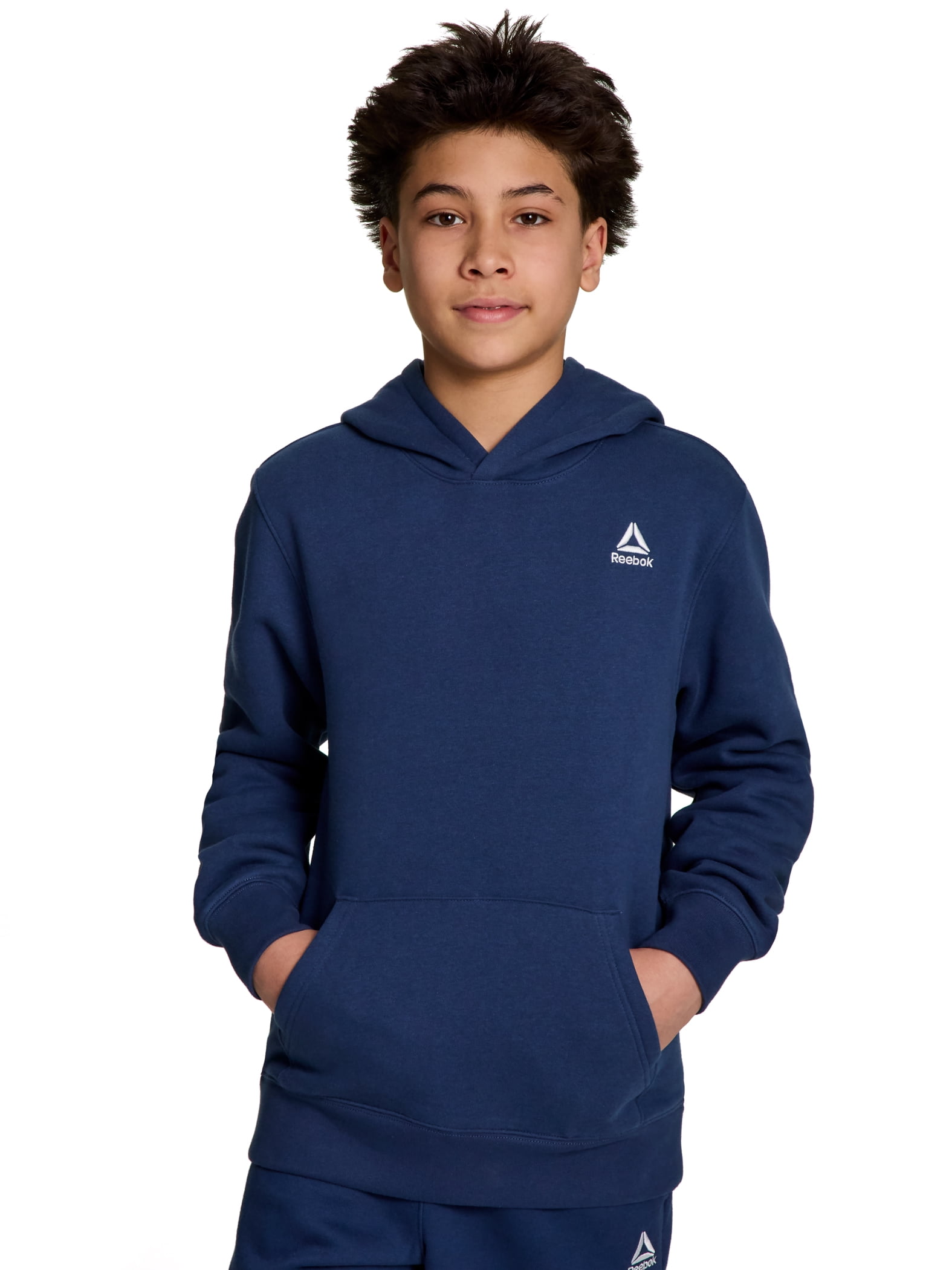Reebok Boy's Athletic Game Day Fleece Pullover Hoodie, Sizes 4-18 ...