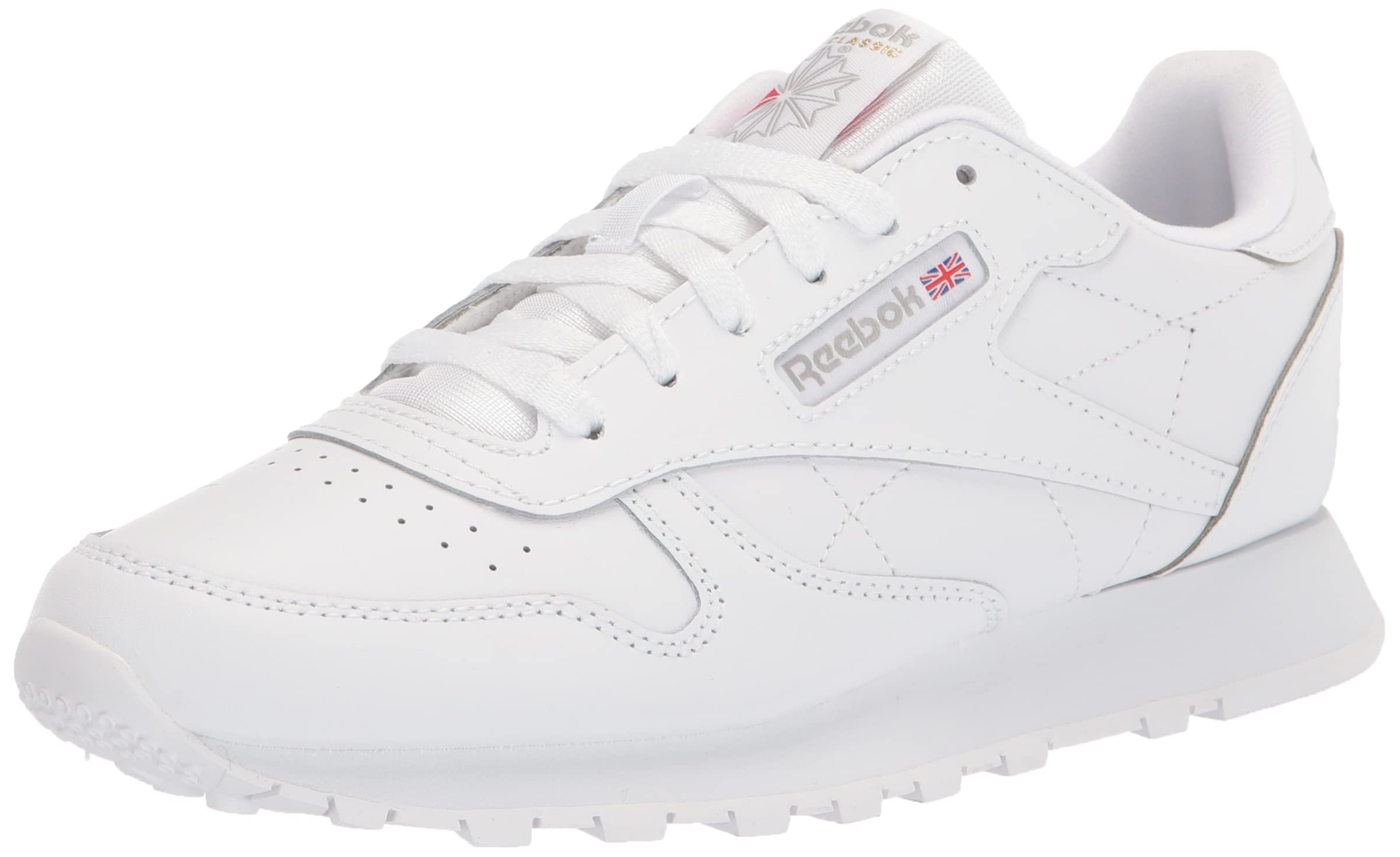 Reebok Boy's Classic Leather Sneaker, Reefresh White, 4.5 Big Kid ...