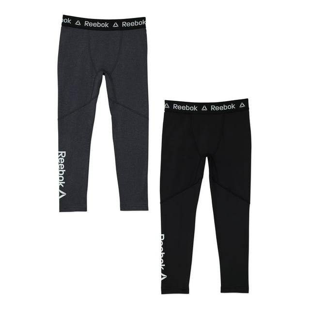 Reebok Boys Active Compression Pants, 2-Pack, Sizes 4-18 - Walmart.com
