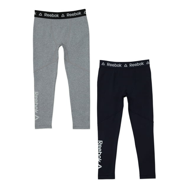 Reebok Boys Active Compression Pants, 2-Pack, Sizes 4-18 - Walmart.com
