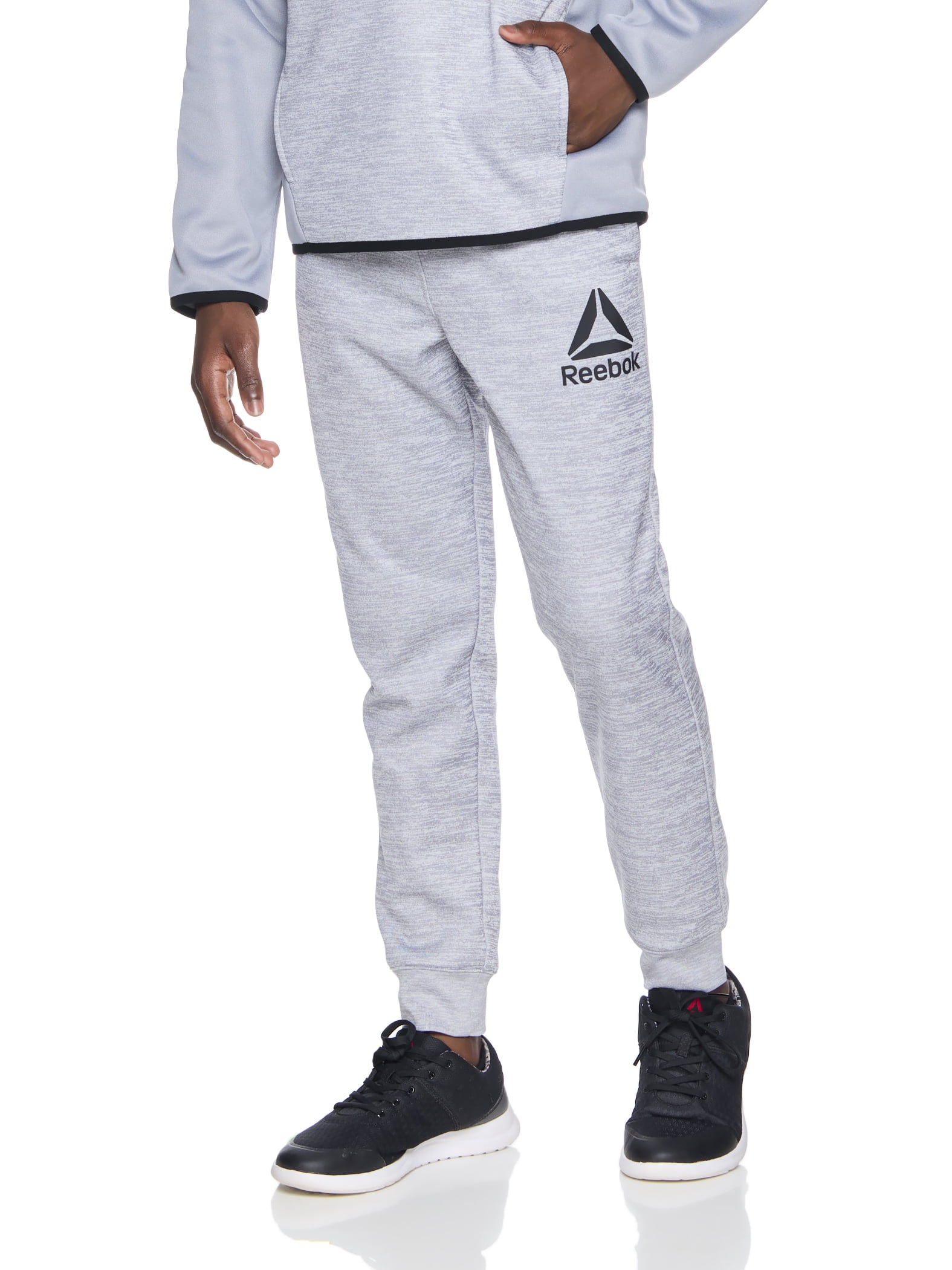 Reebok Boys Down Jogger - Elastic Waistband - Tapered Leg - Walmart.com