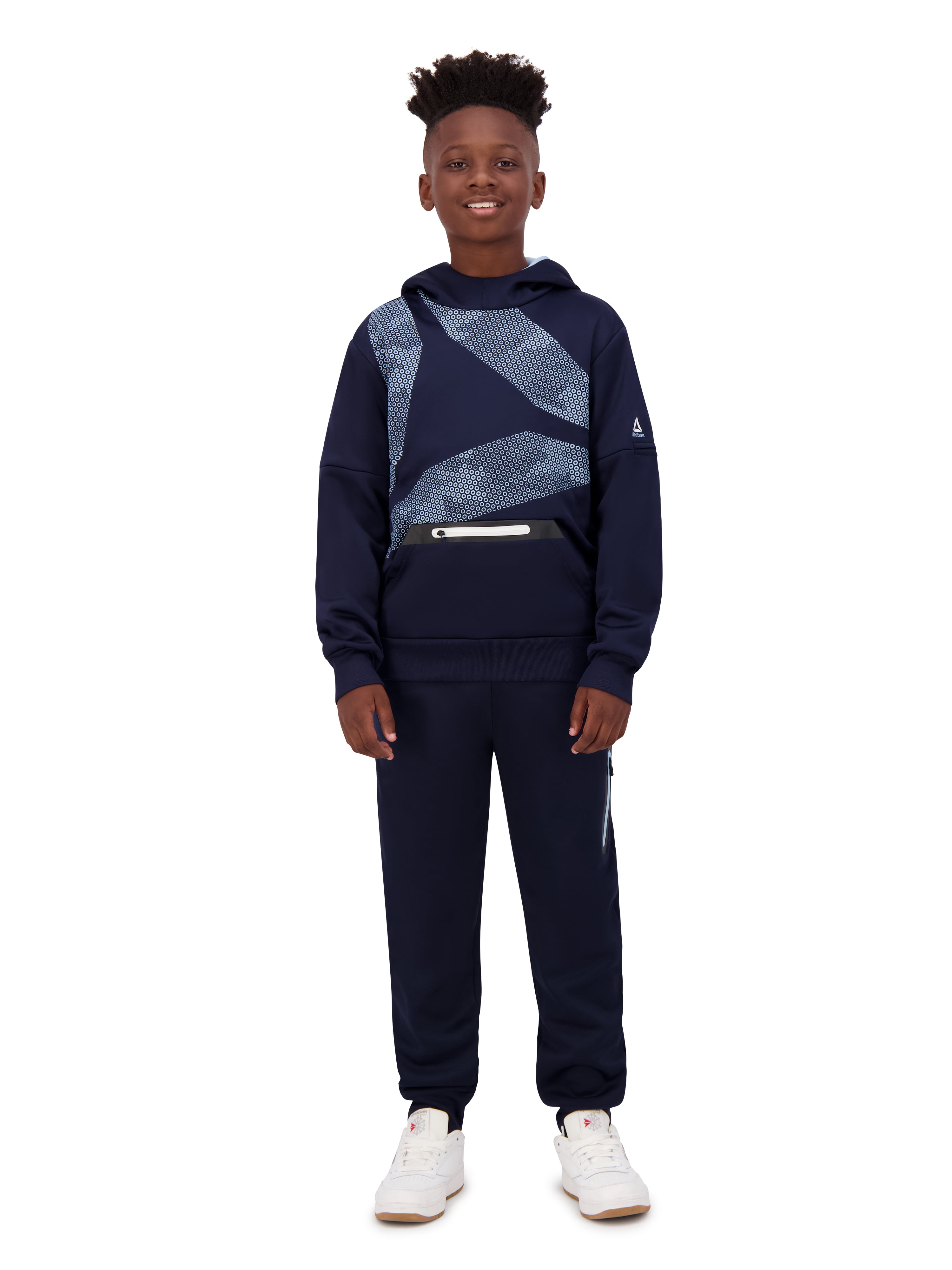 Reebok Boys Athletic Logo Pullover and Jogger Set, Sizes 4-18 - Walmart.com