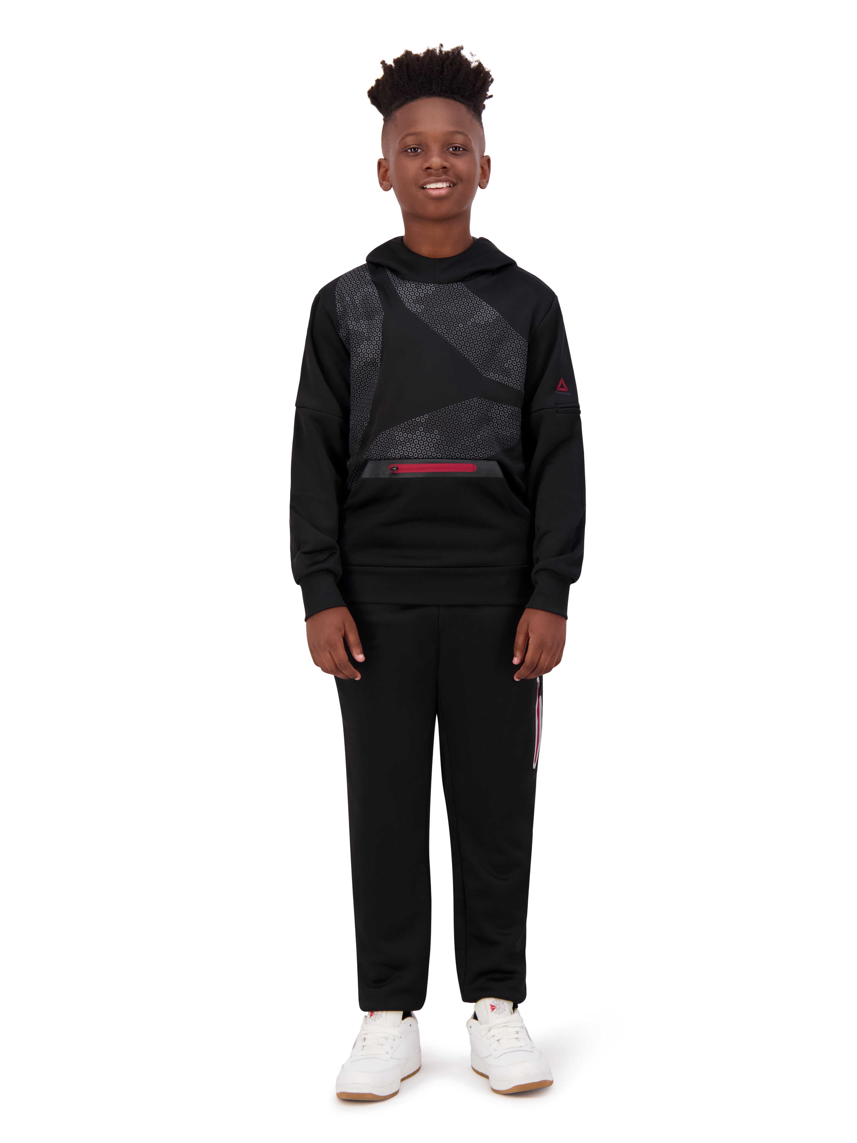 Reebok Boys Athletic Pullover & Jogger Set - Hoodie & Pants - Walmart.com
