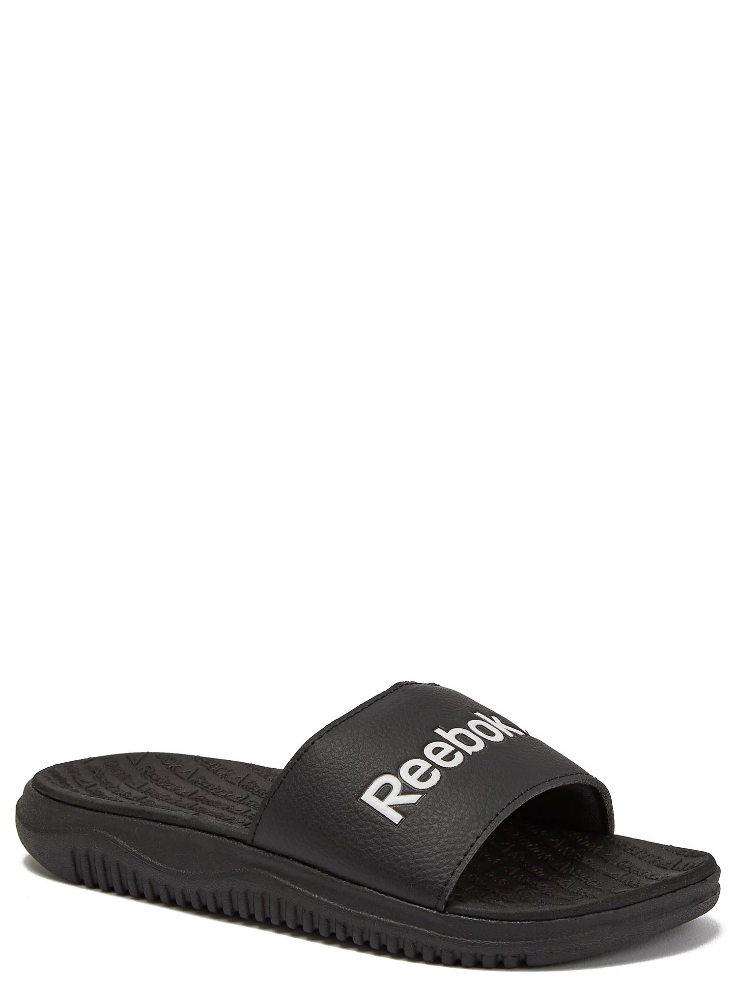 Reebok Boys Dual Density Comfort Slide Sandals with Adjustable Strap ...