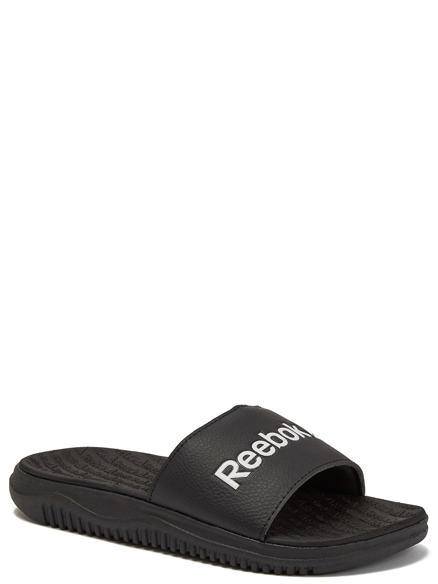 Reebok Boys Dual Density Comfort Slide Sandals with Adjustable Strap ...