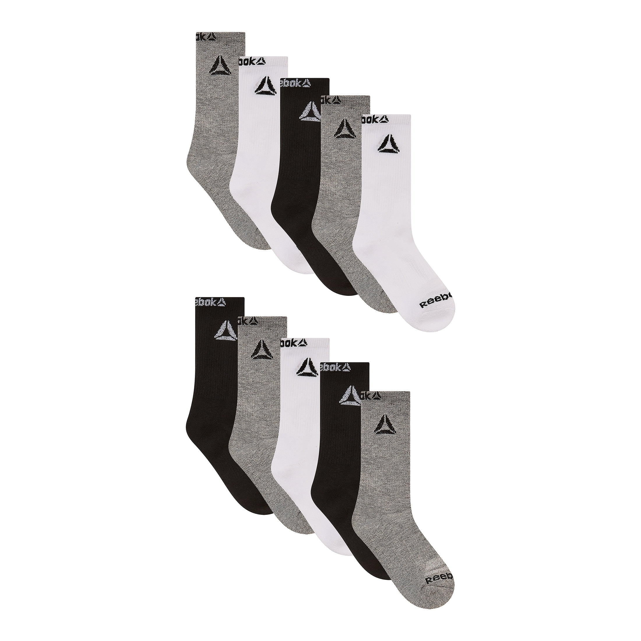 Reebok Boys Socks Pro-Series Crew Kids Socks, 10-pack - Walmart.com