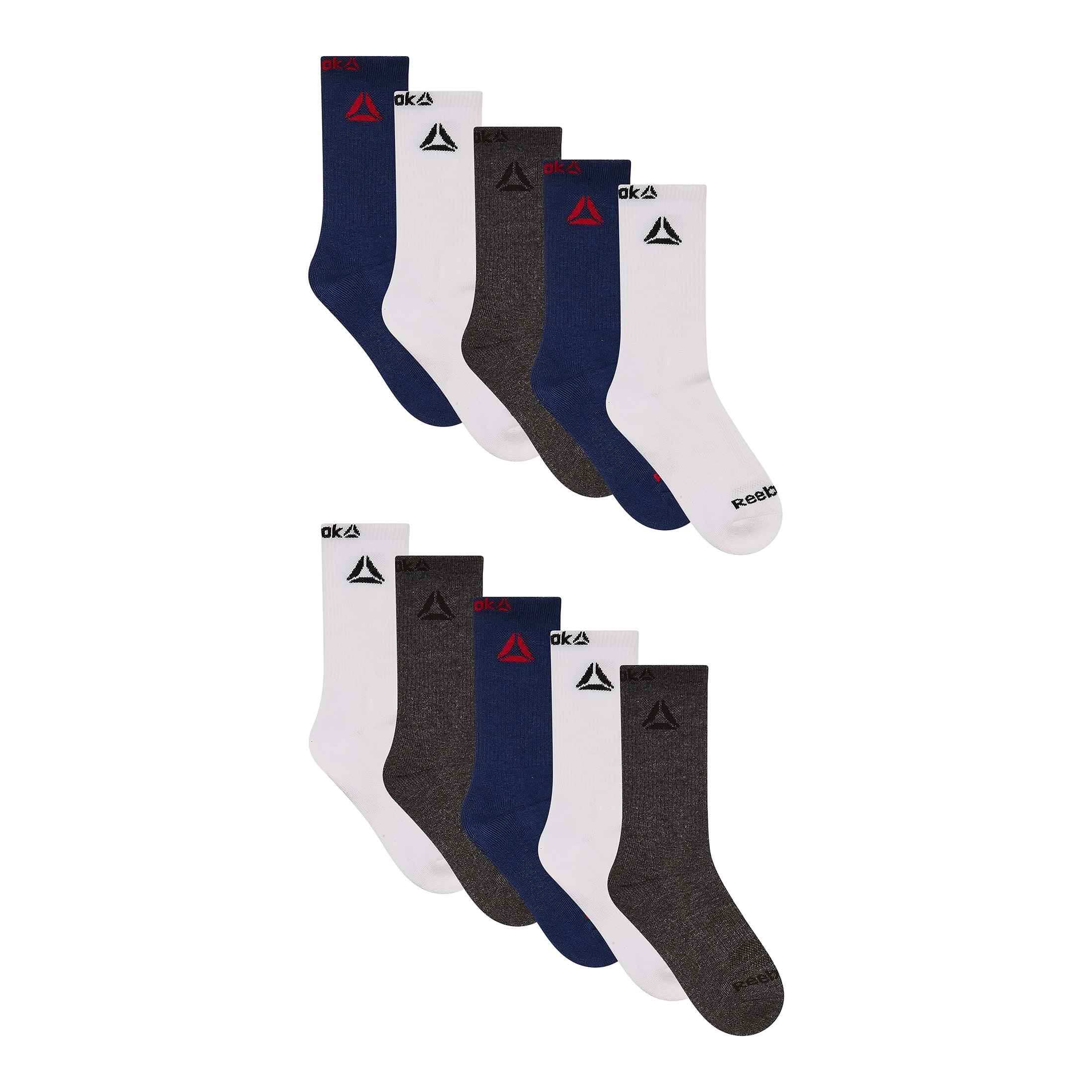 Reebok Boys Socks Pro-Series Crew Kids Socks, 10-pack - Walmart.com
