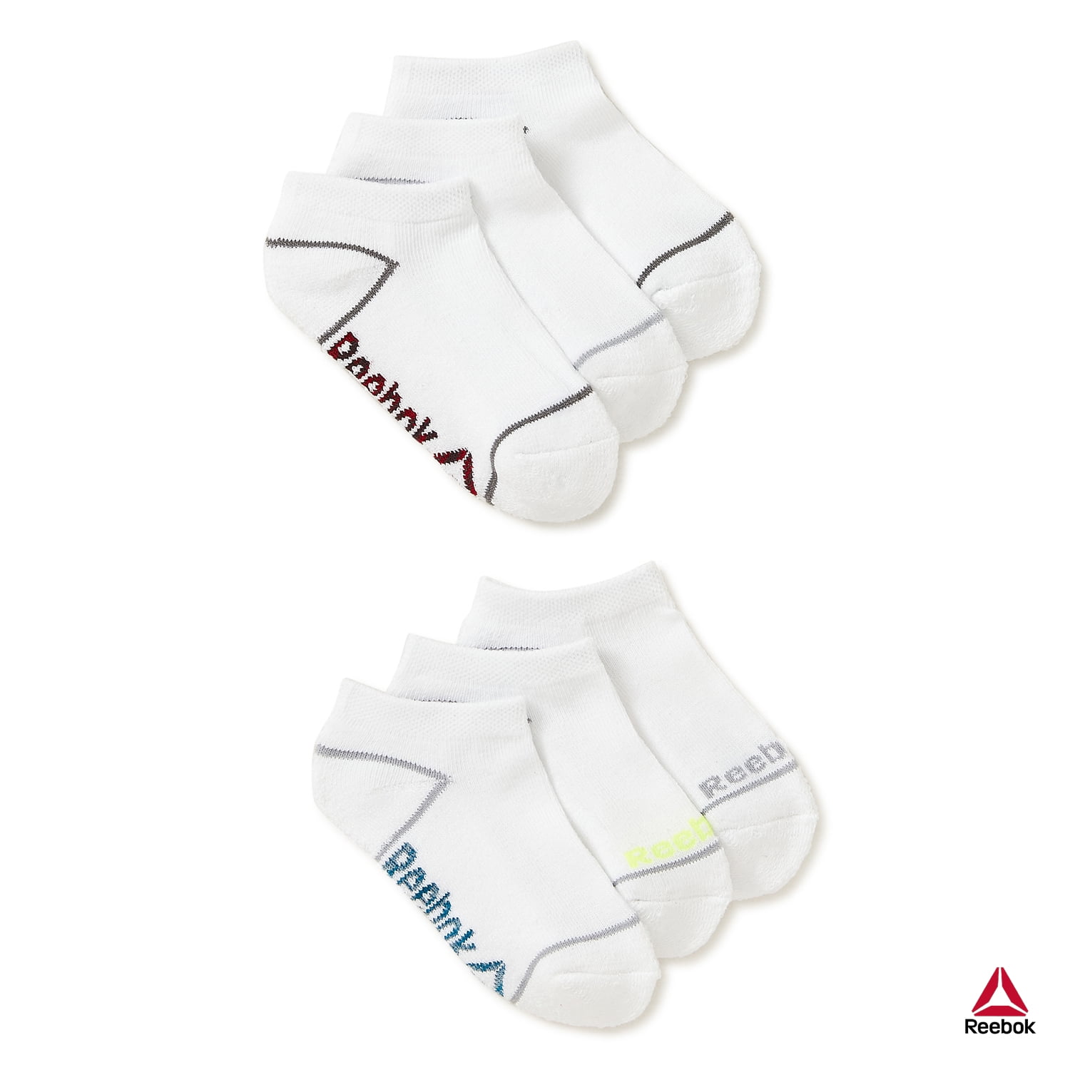 Reebok Boys Pros Series Low Cut Socks, 6-Pack - Walmart.com