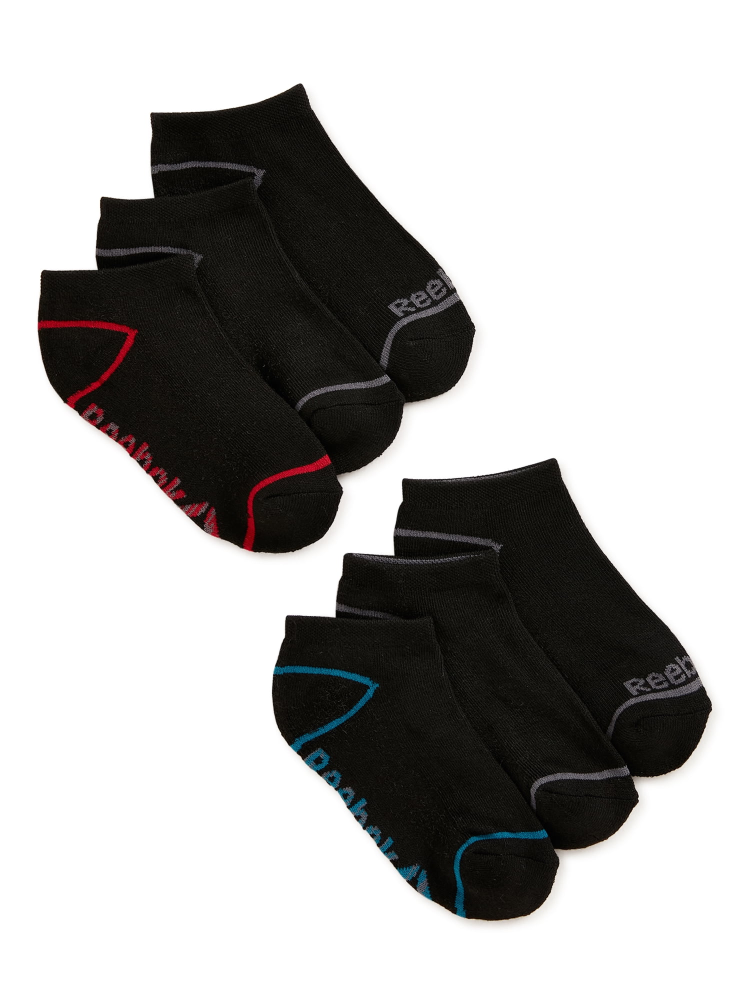 Reebok, Boys Socks, 6 Pack Lowcut Socks Sizes S-L - Walmart.com